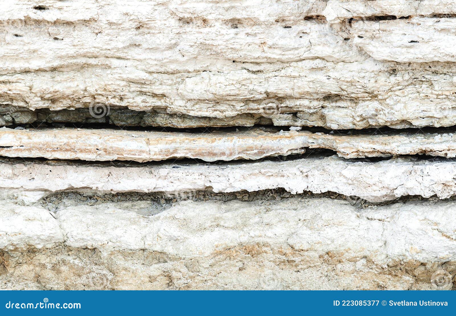 Beautiful Natural Cliff Surface White Limestone Background. Multiple ...