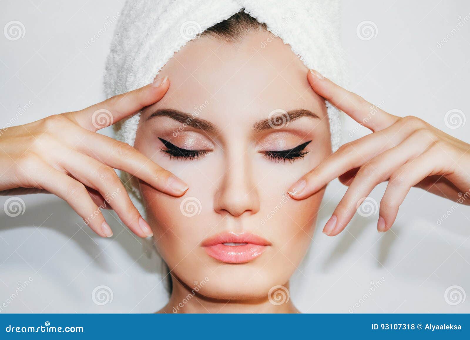 Beautiful Natural Girl Woman After Cosmetic Procedures Cosmetology
