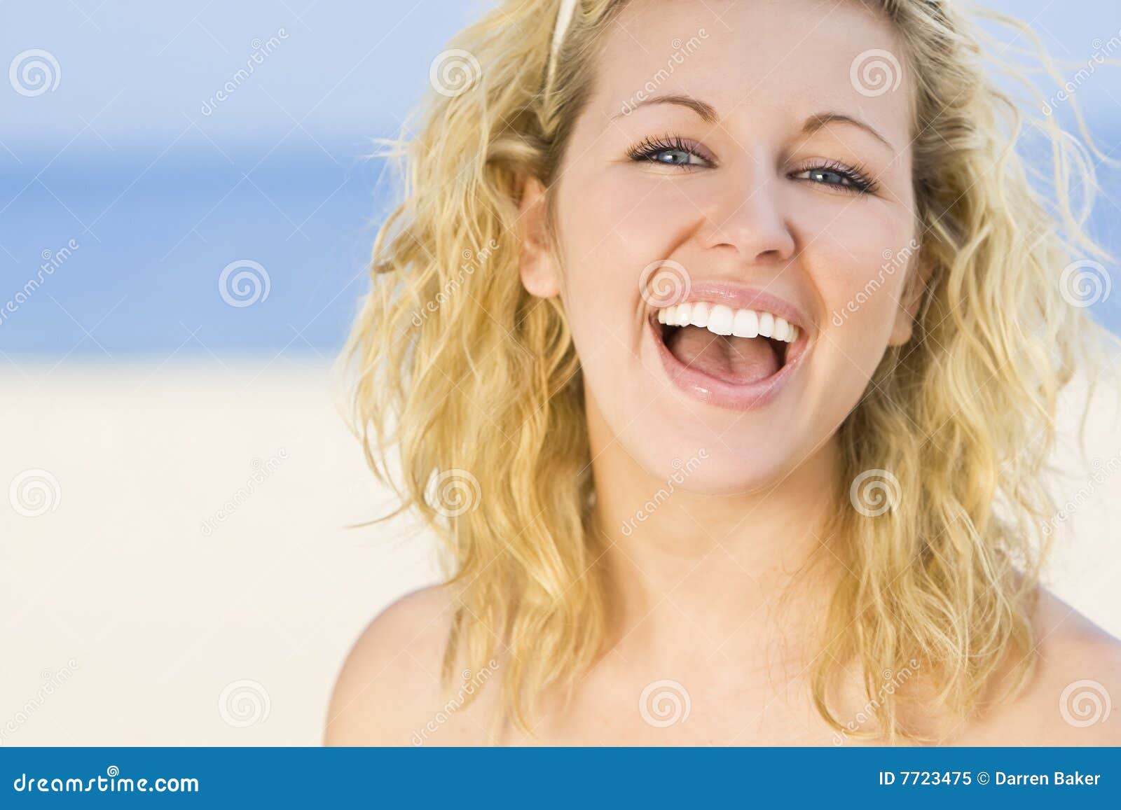 Beautiful Natural Laughter stock image. Image of girl - 7723475