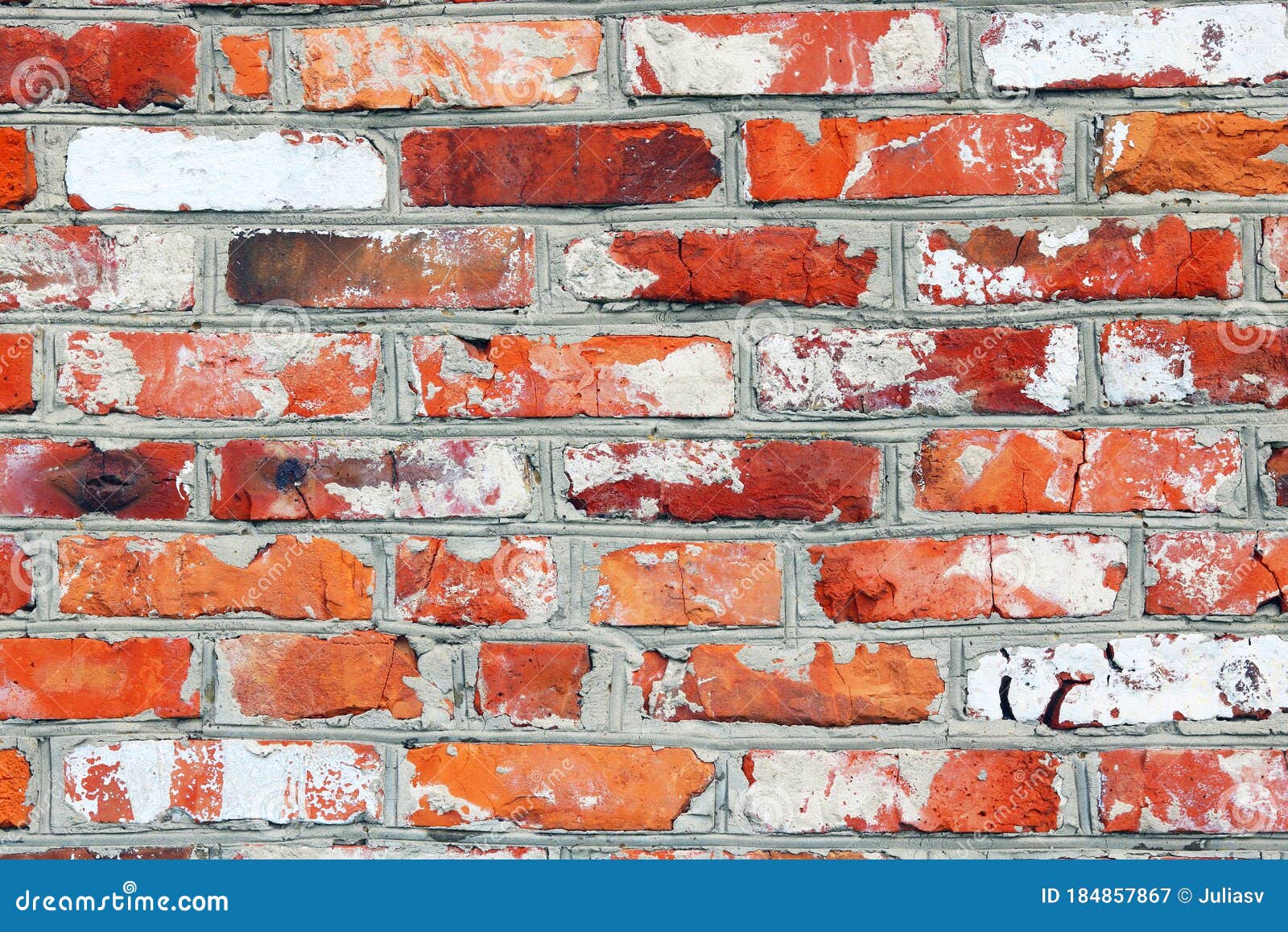 Natural Red Brick Background with Different Texture Stock Image - Image ...