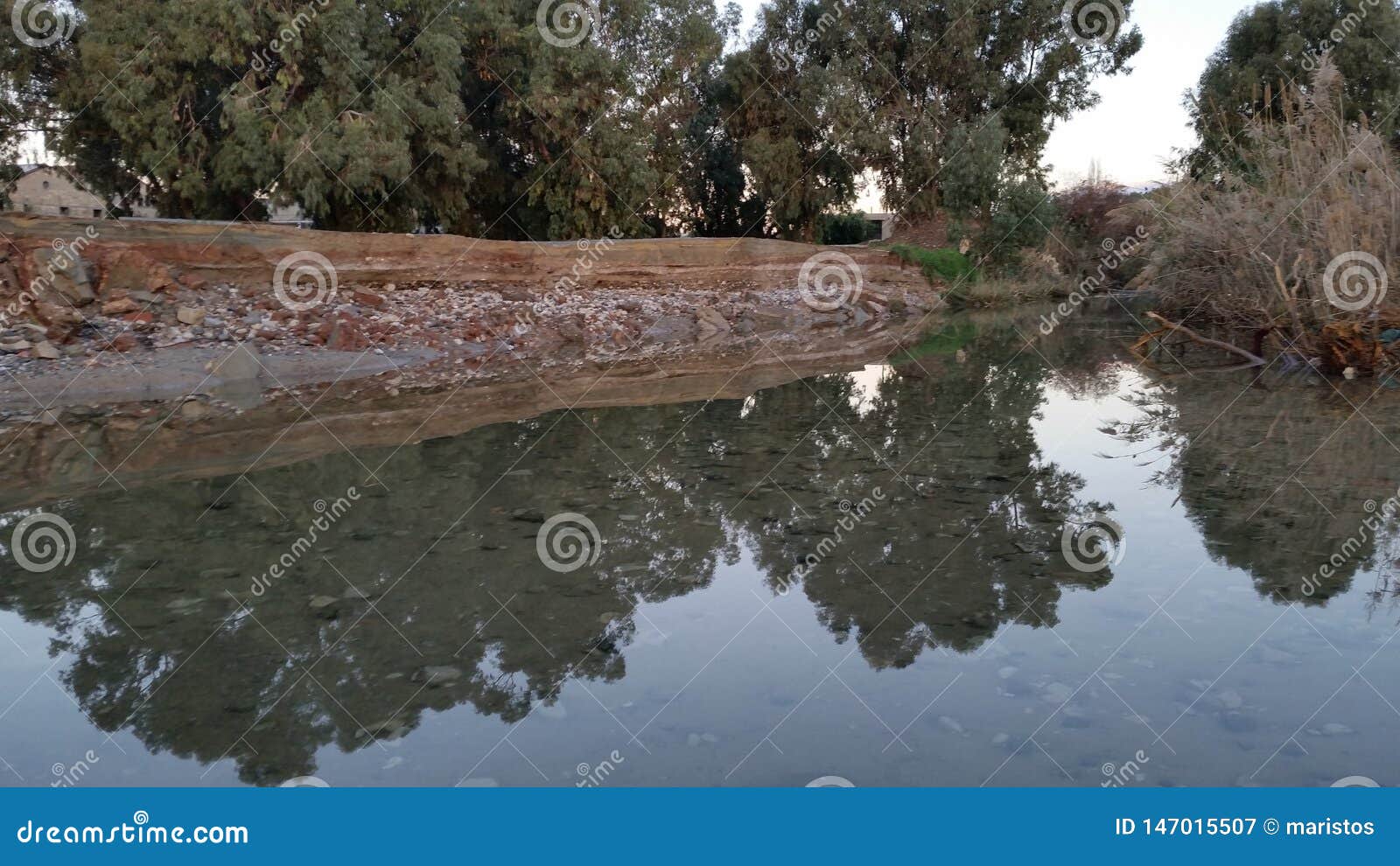 The Beautiful Natural River in Cyprus Stock Image - Image of background ...