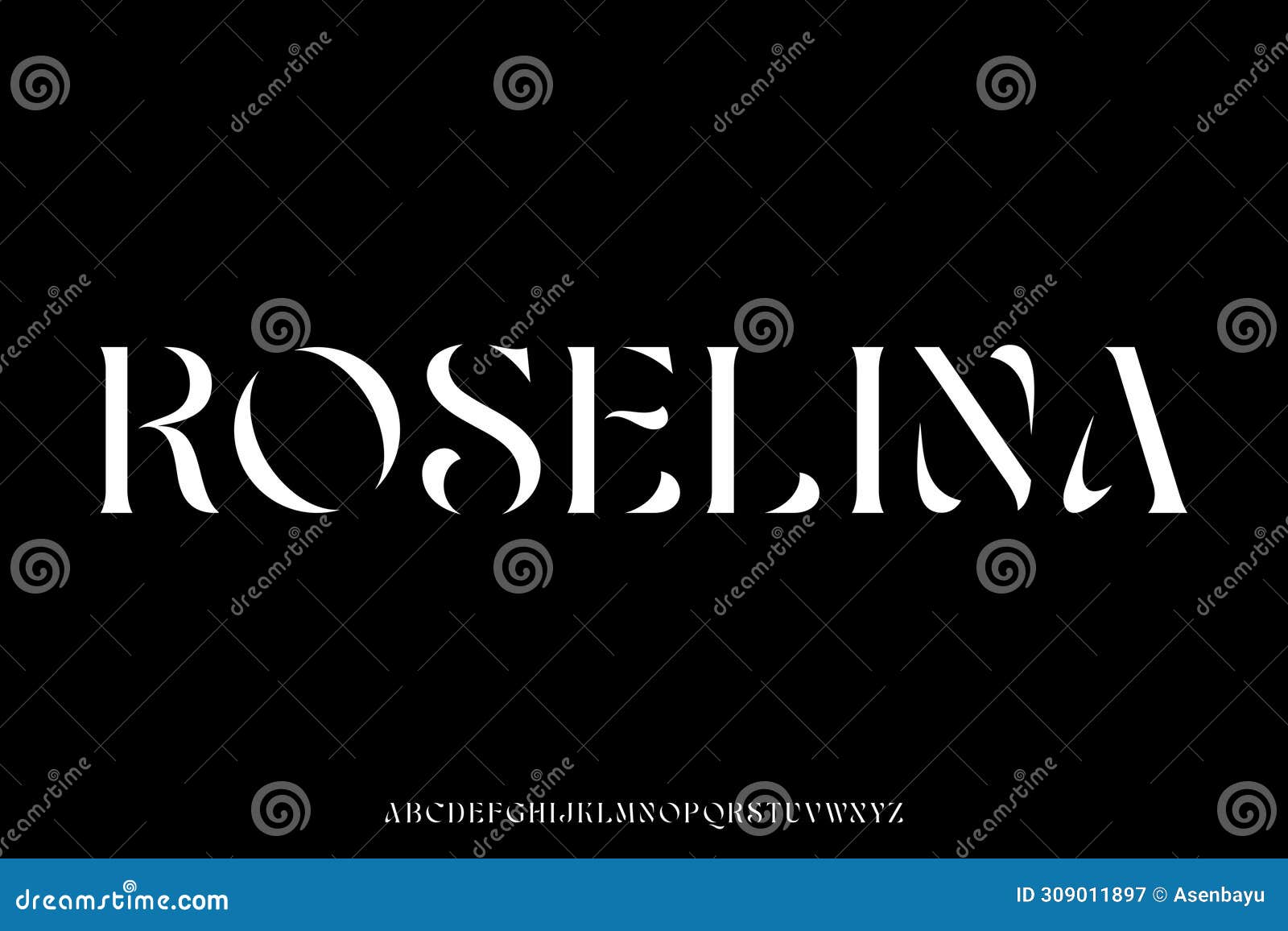 Beautiful Natural Stencil Type Alphabet Display Font Vector. Elegant ...