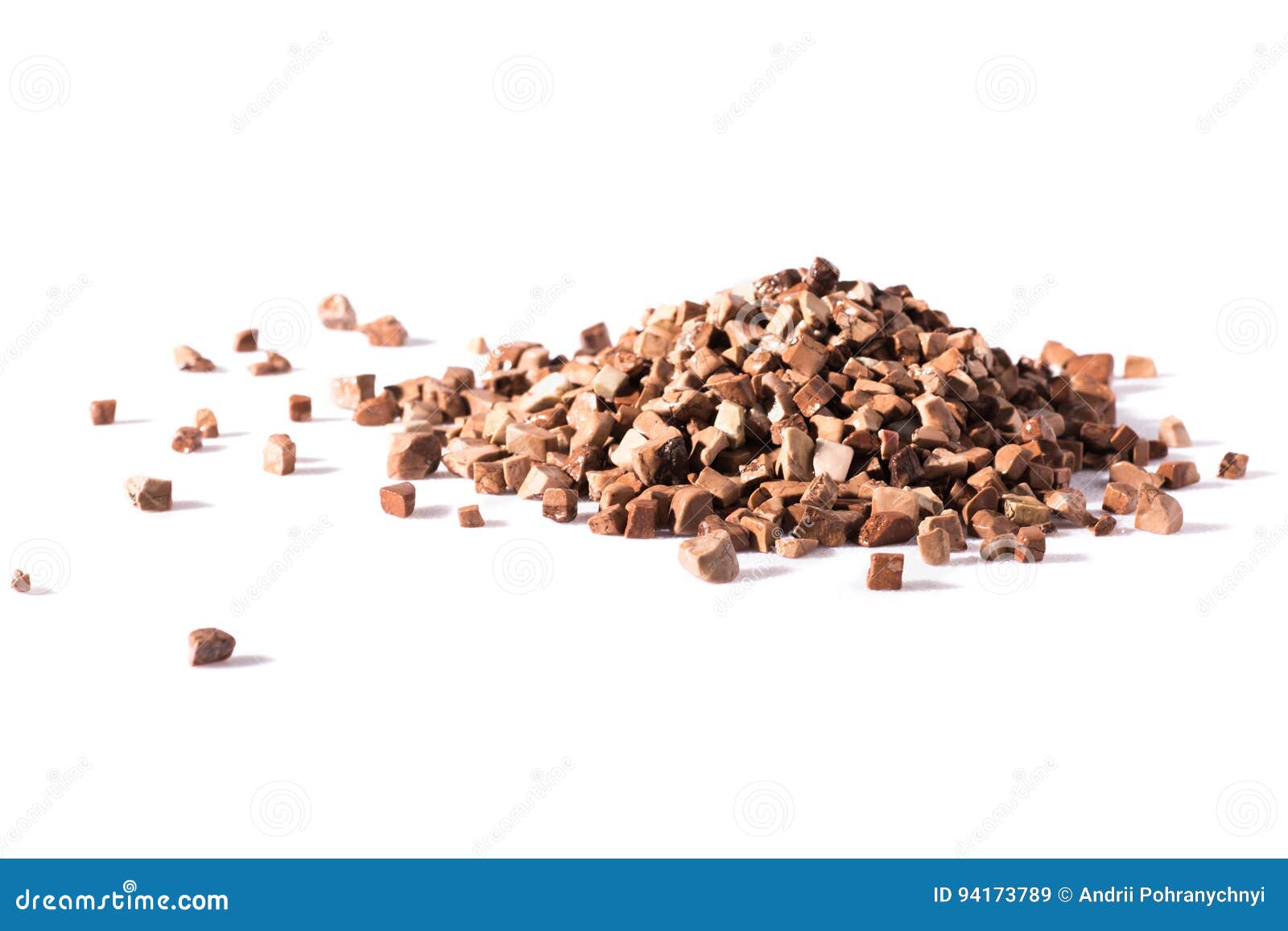 Beautiful Natural Stone Scattered on a White Background Stock Image ...