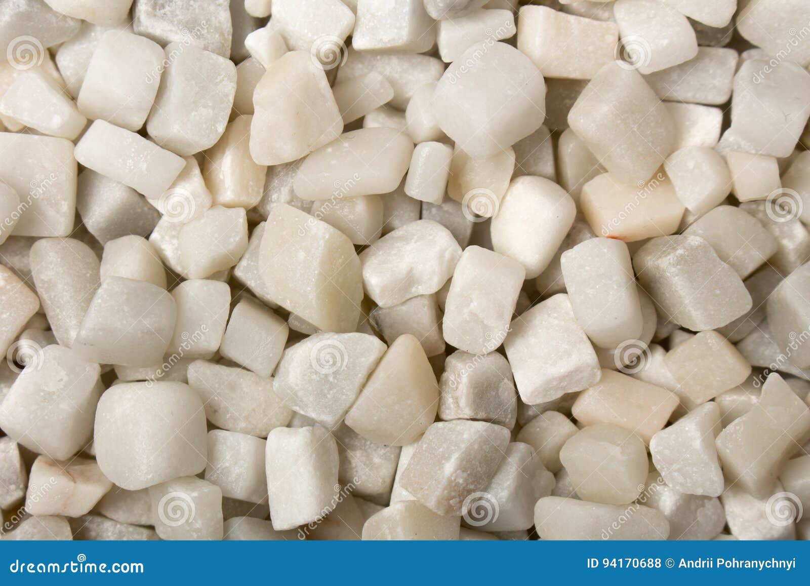 Beautiful Natural White Stone Scattered on a White Background Stock ...