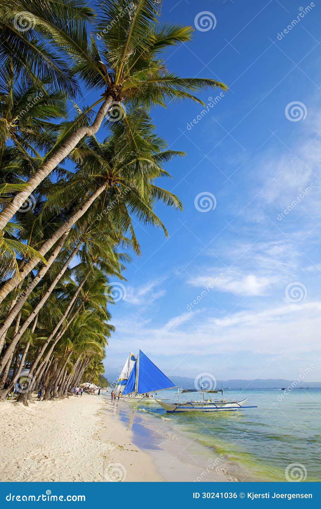Boracay stock photo. Image of seascape, palmtree, outdoor - 30241036