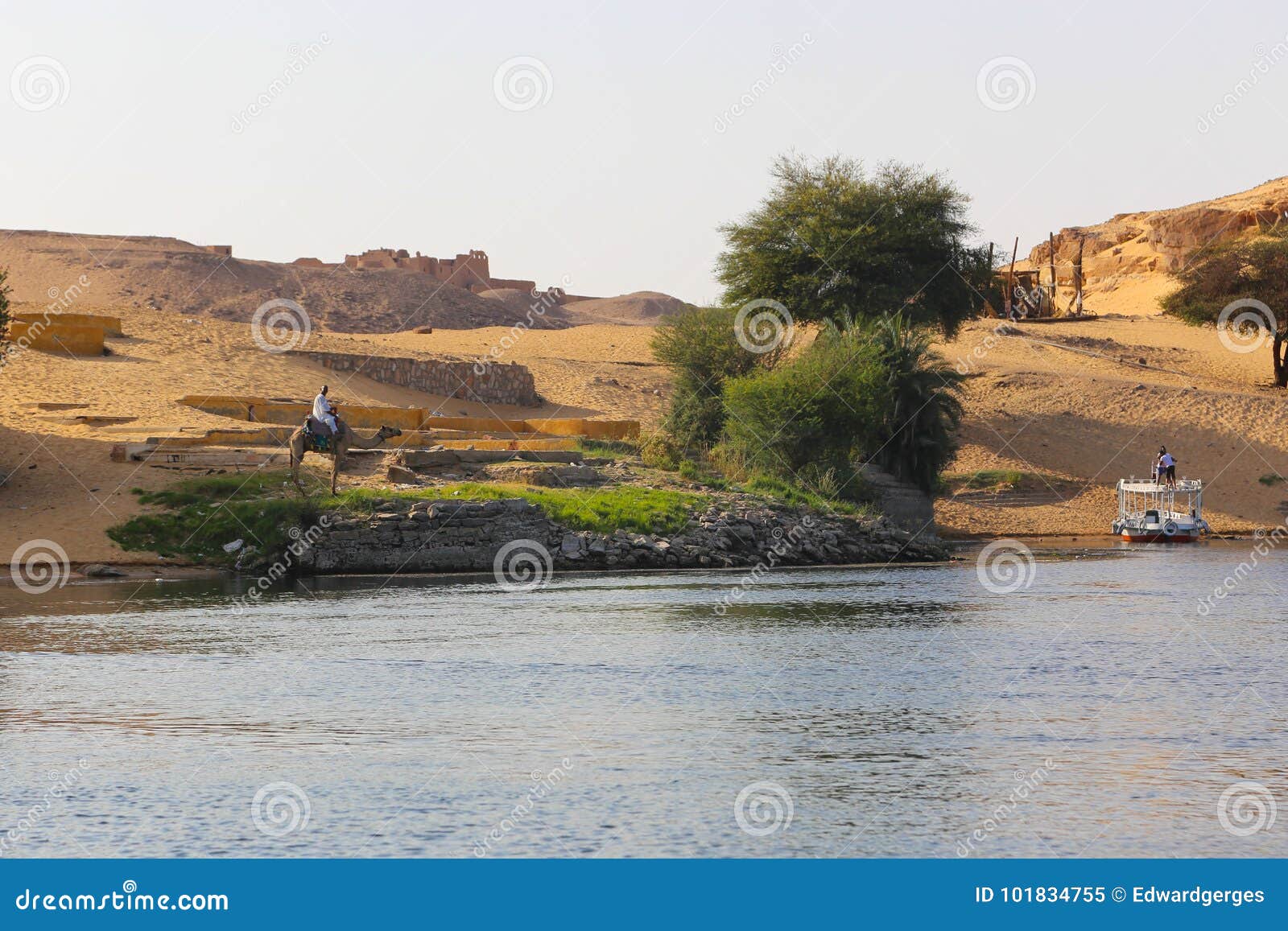 Beautiful Nature of Nile River Editorial Image - Image of egypt, river ...