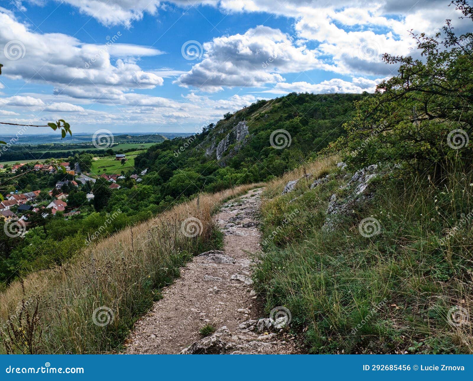 Beautiful Nature of Palava Landscape with Rock Formations Stock Photo ...
