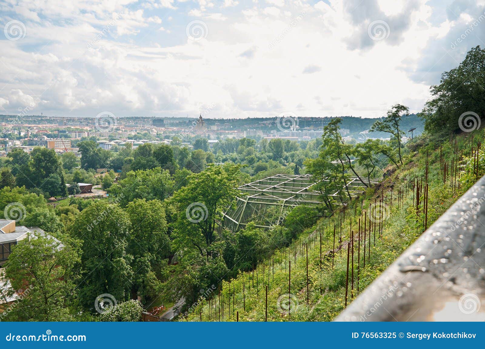 Beautiful Nature of Prague from a Height. Stock Image - Image of prague ...