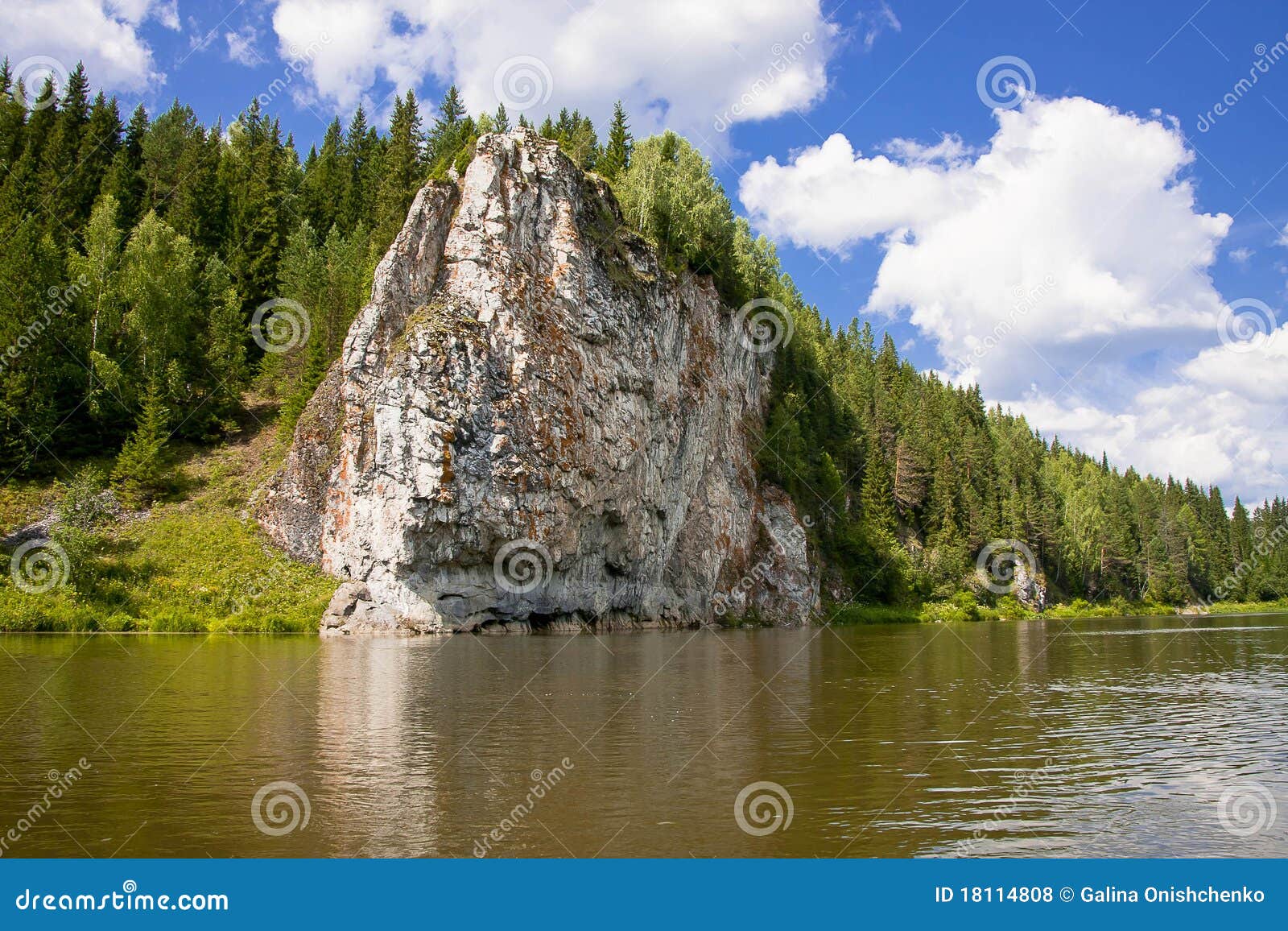 Beautiful Nature on the River Stock Photo - Image of chusovaya ...