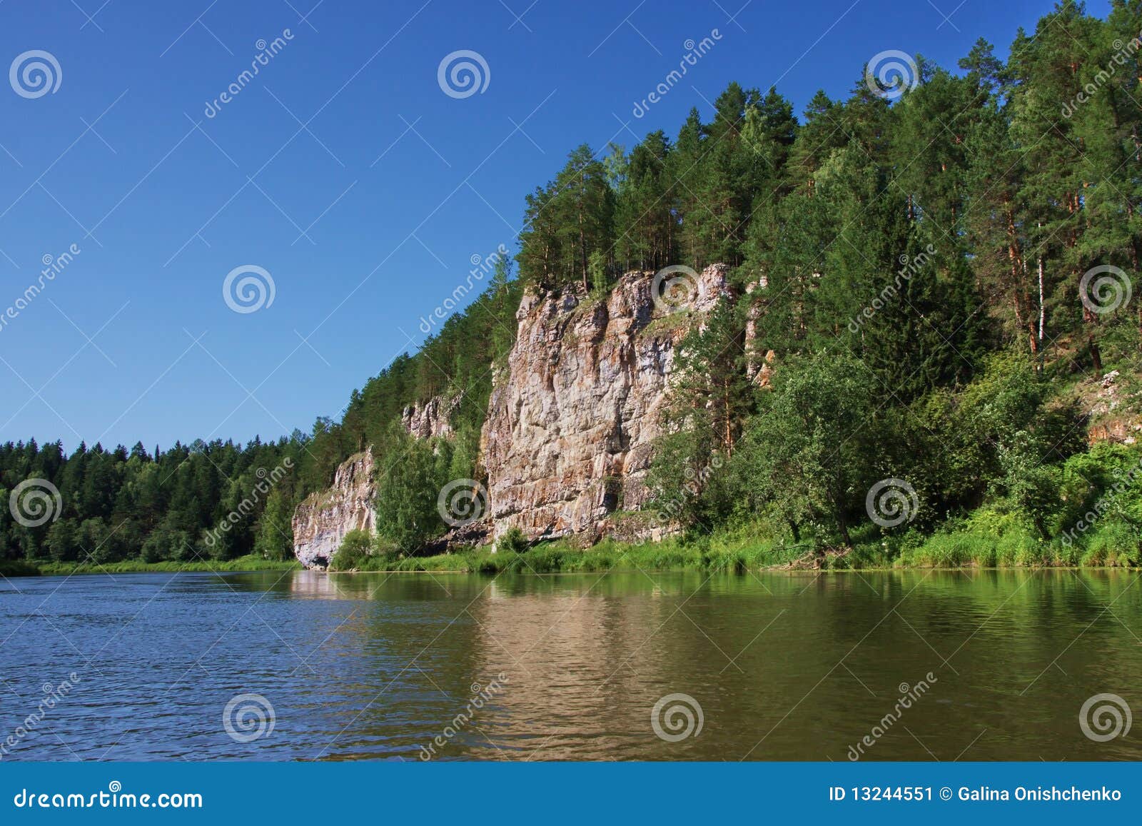Beautiful Nature of the Ural River Chusovaya Stock Image - Image of ...