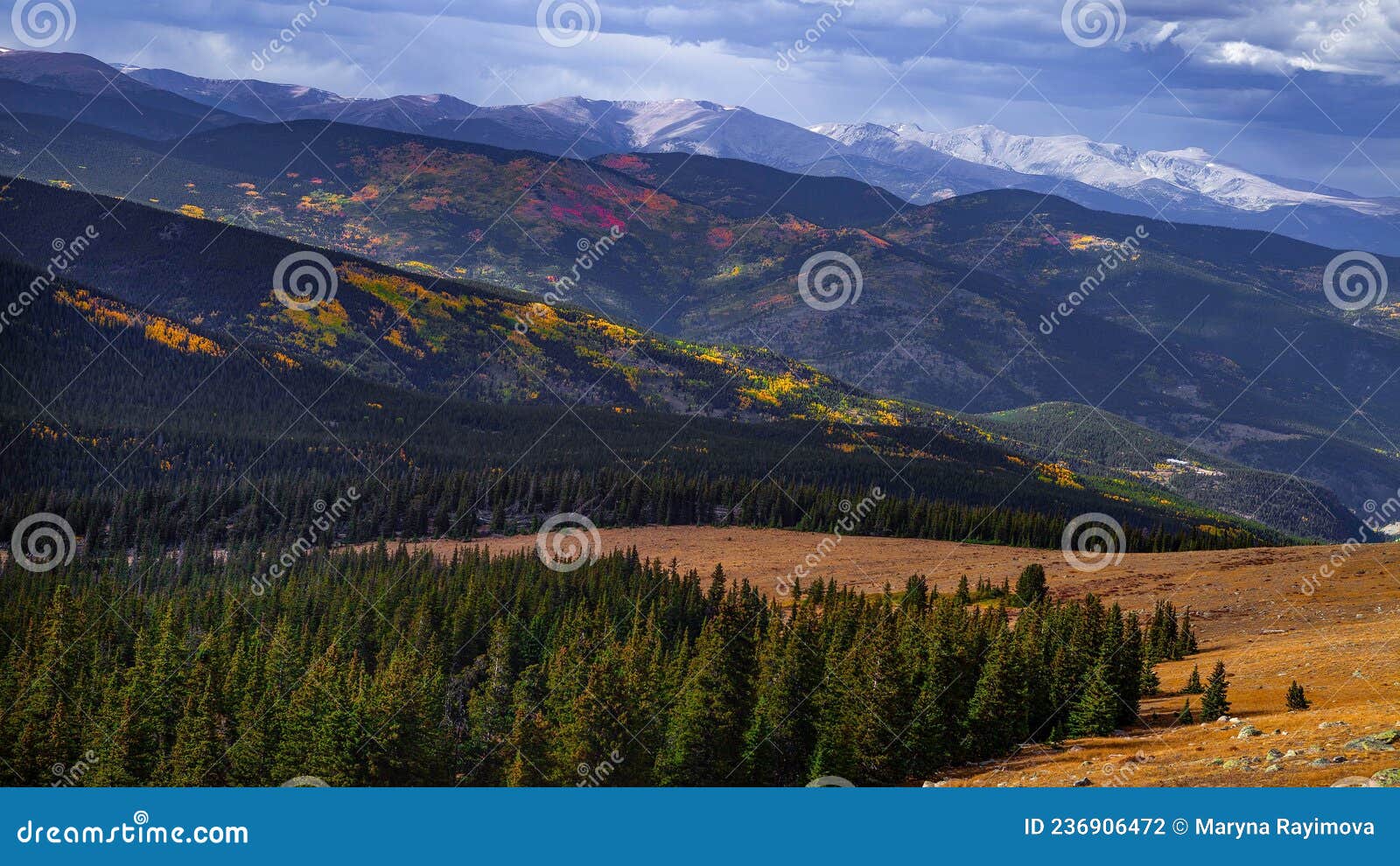 Beautiful Nature. Beautiful View. Forest, Mountains and Sky. Stock ...