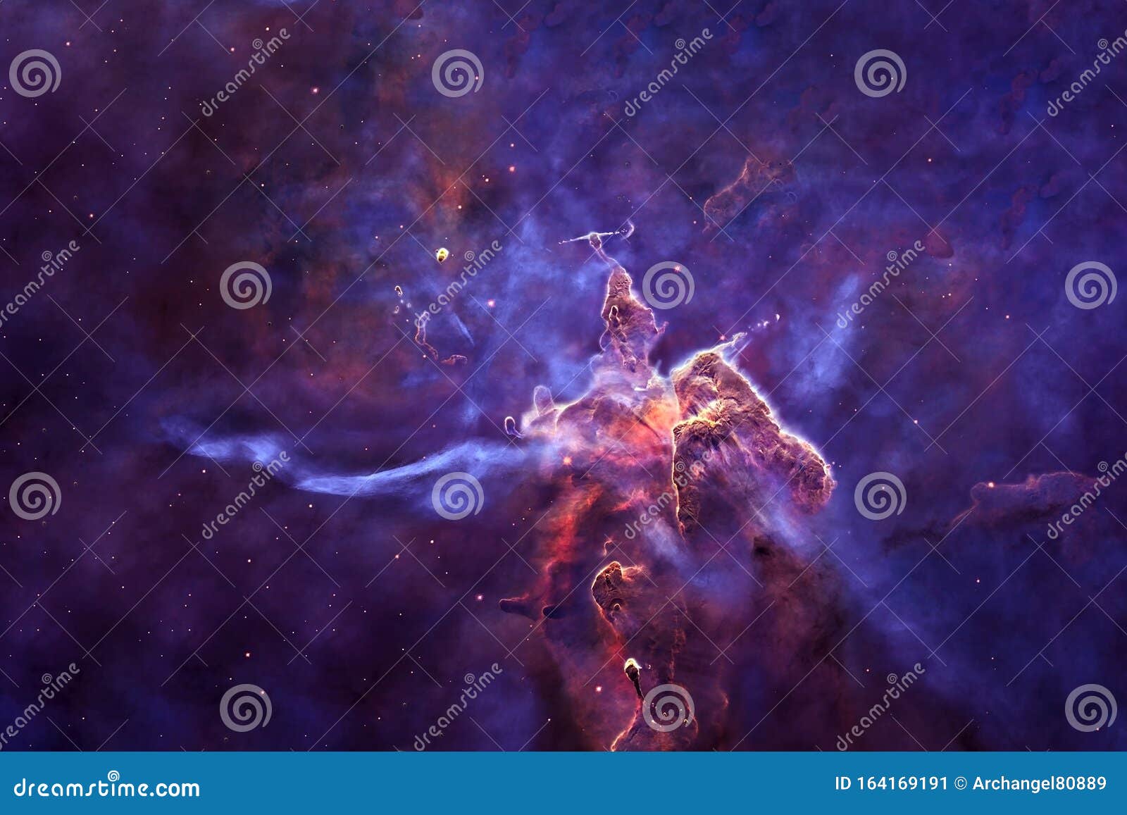 Beautiful Nebula in Deep Space. Elements of this Image Were Furnished ...