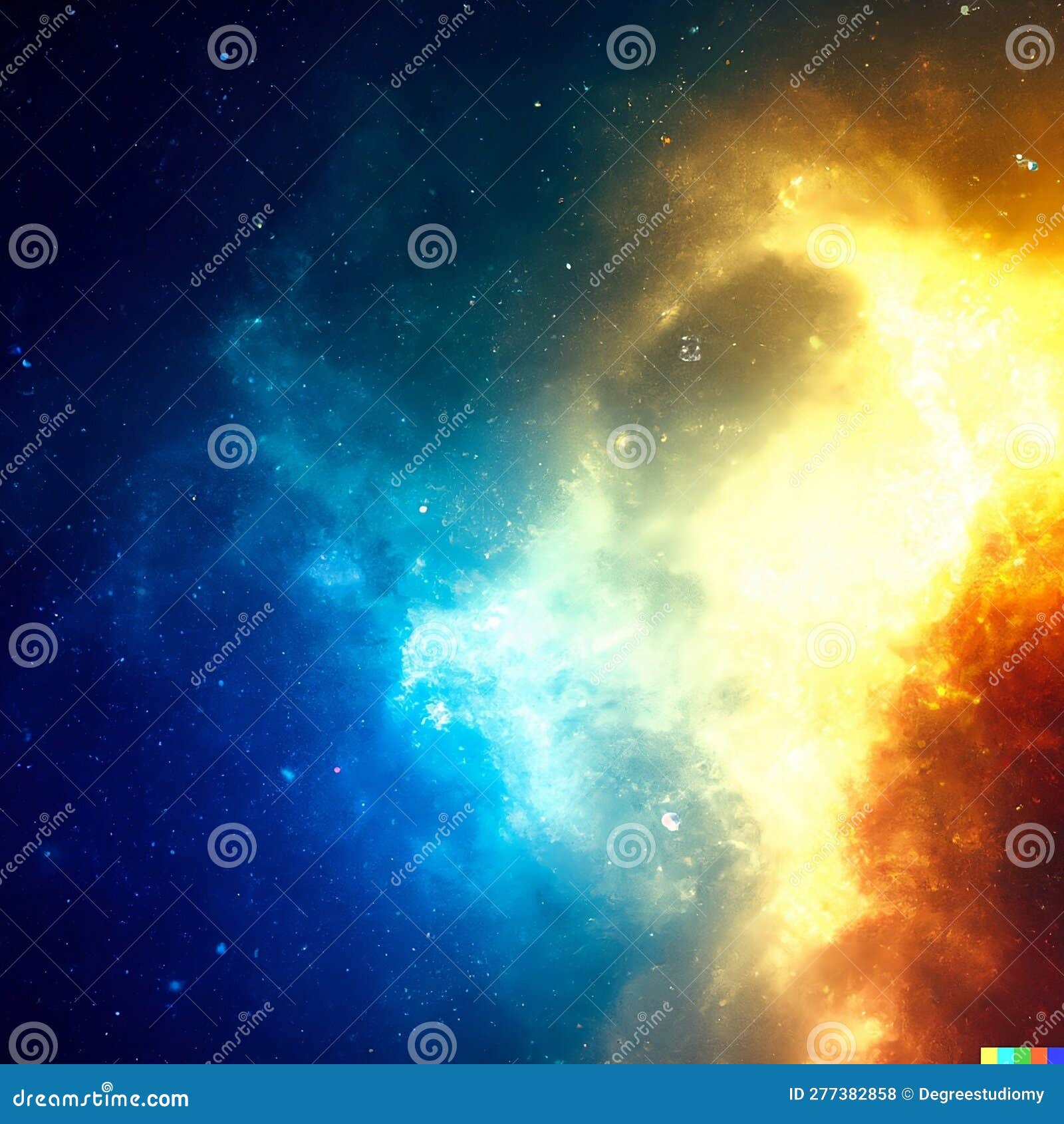 Beautiful Nebula Explosion in Space. Generative AI Stock Photo - Image ...