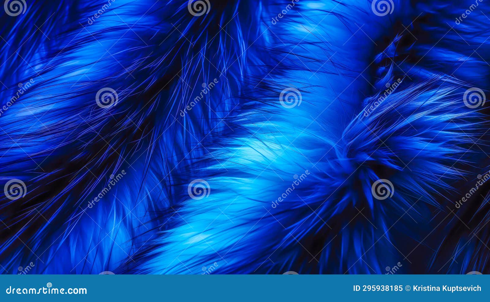 Beautiful Neon Deep Blue Background of Fur Texture Stock Image - Image ...
