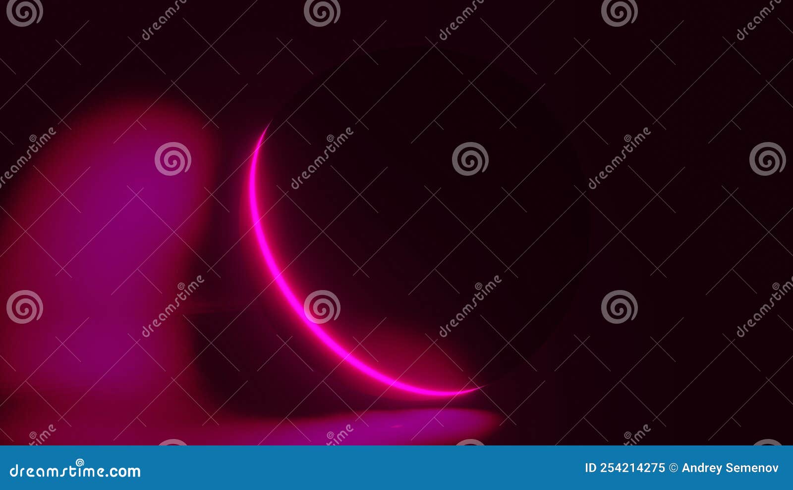 Beautiful Neon Sphere. Abstract Dynamic Background. Gradient Lightning ...