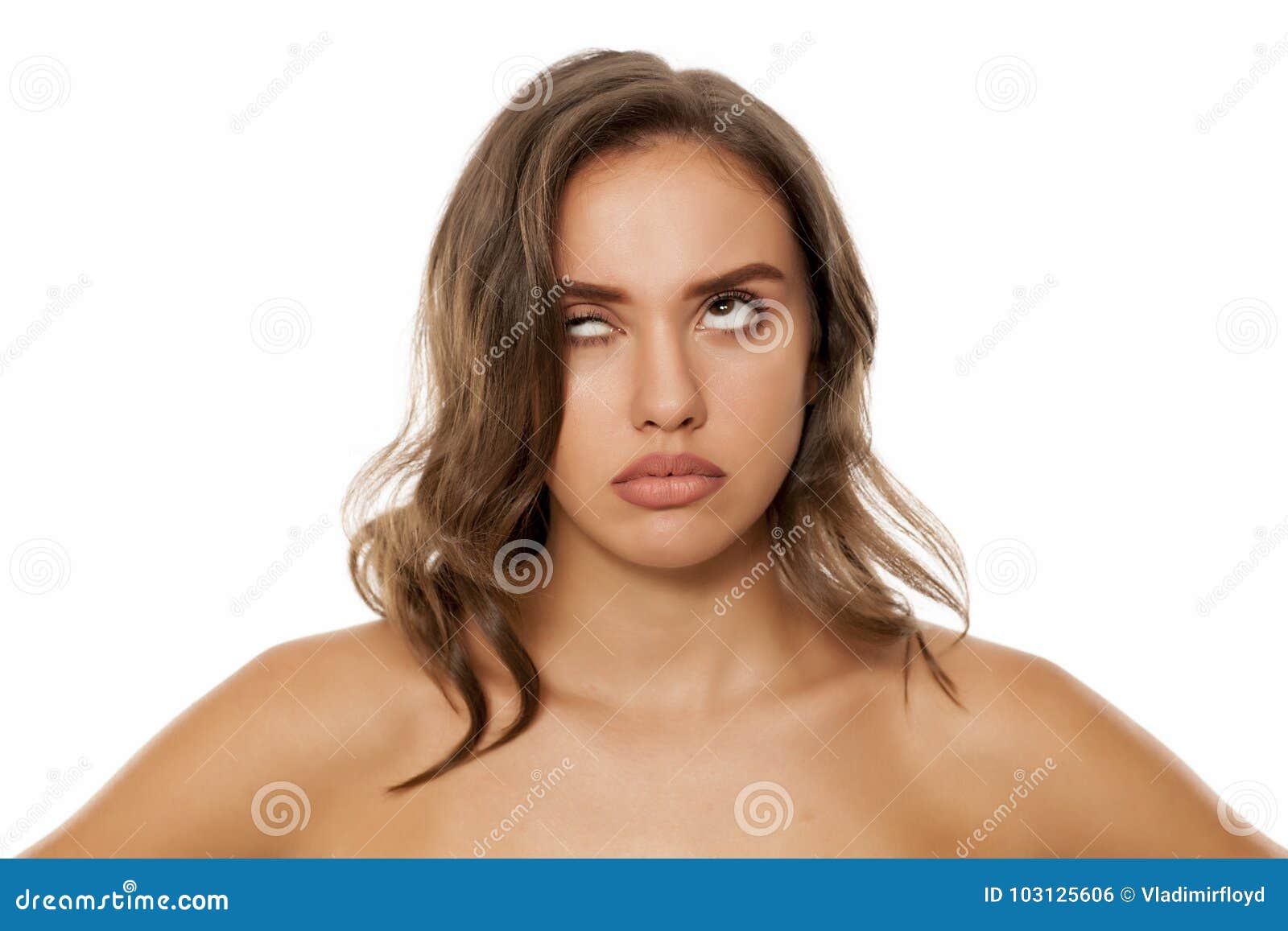 Woman rolling of her eyes stock photo. Image of beautiful - 103125606 Woman rolling of her eyes stock photo. Image of beautiful - 103125606