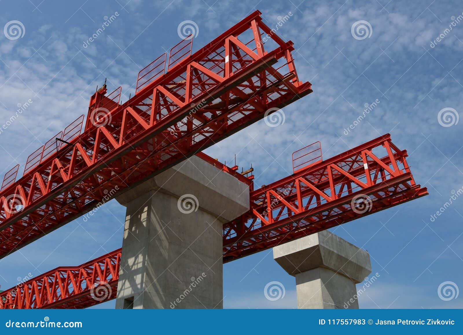New Highway Bridge Under Construction Stock Image - Image of ...