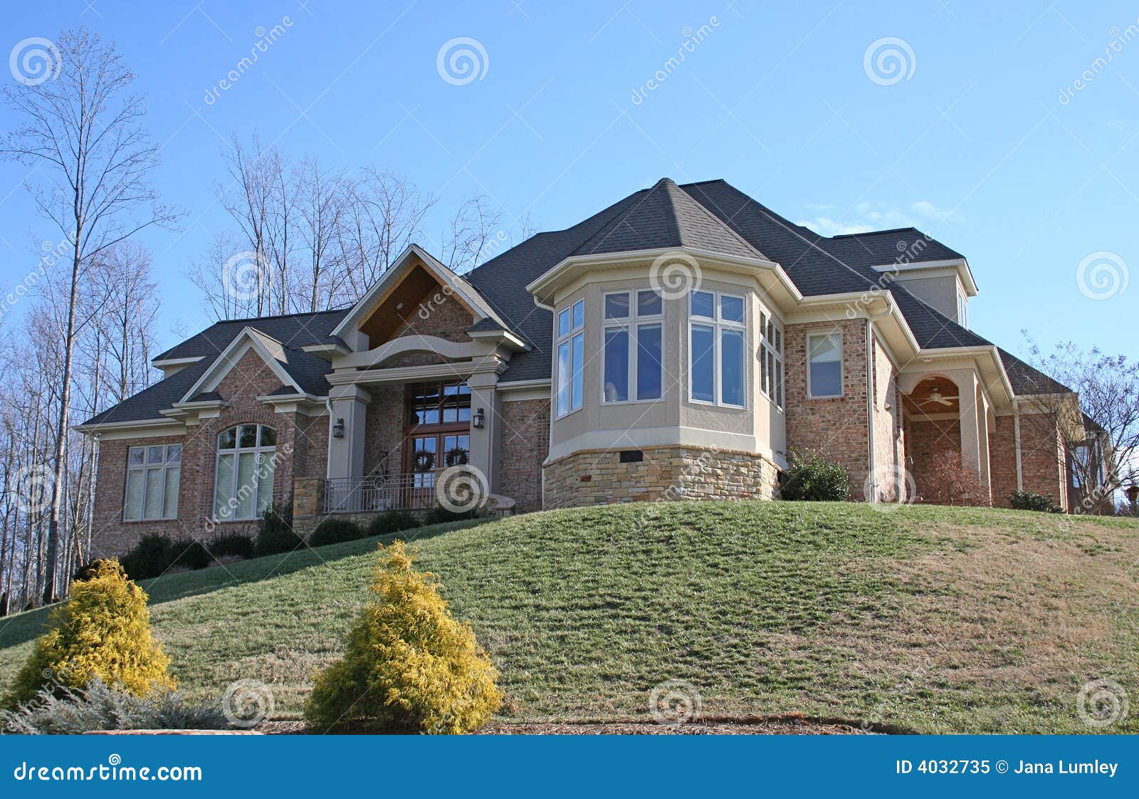 Beautiful New Home stock image. Image of custom, community - 4032735