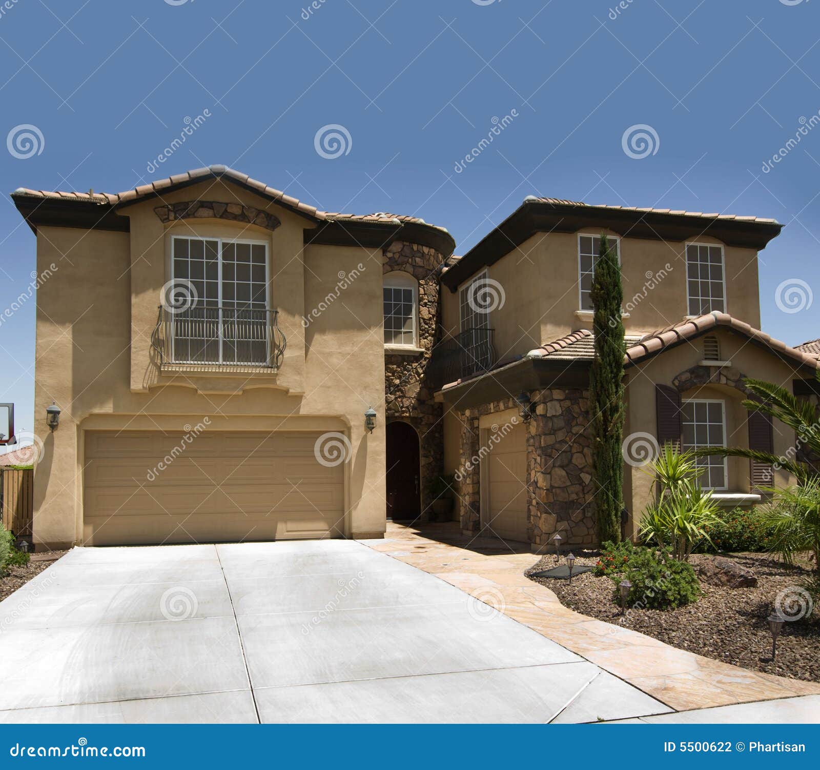 Beautiful new home stock photo. Image of estate, building - 5500622