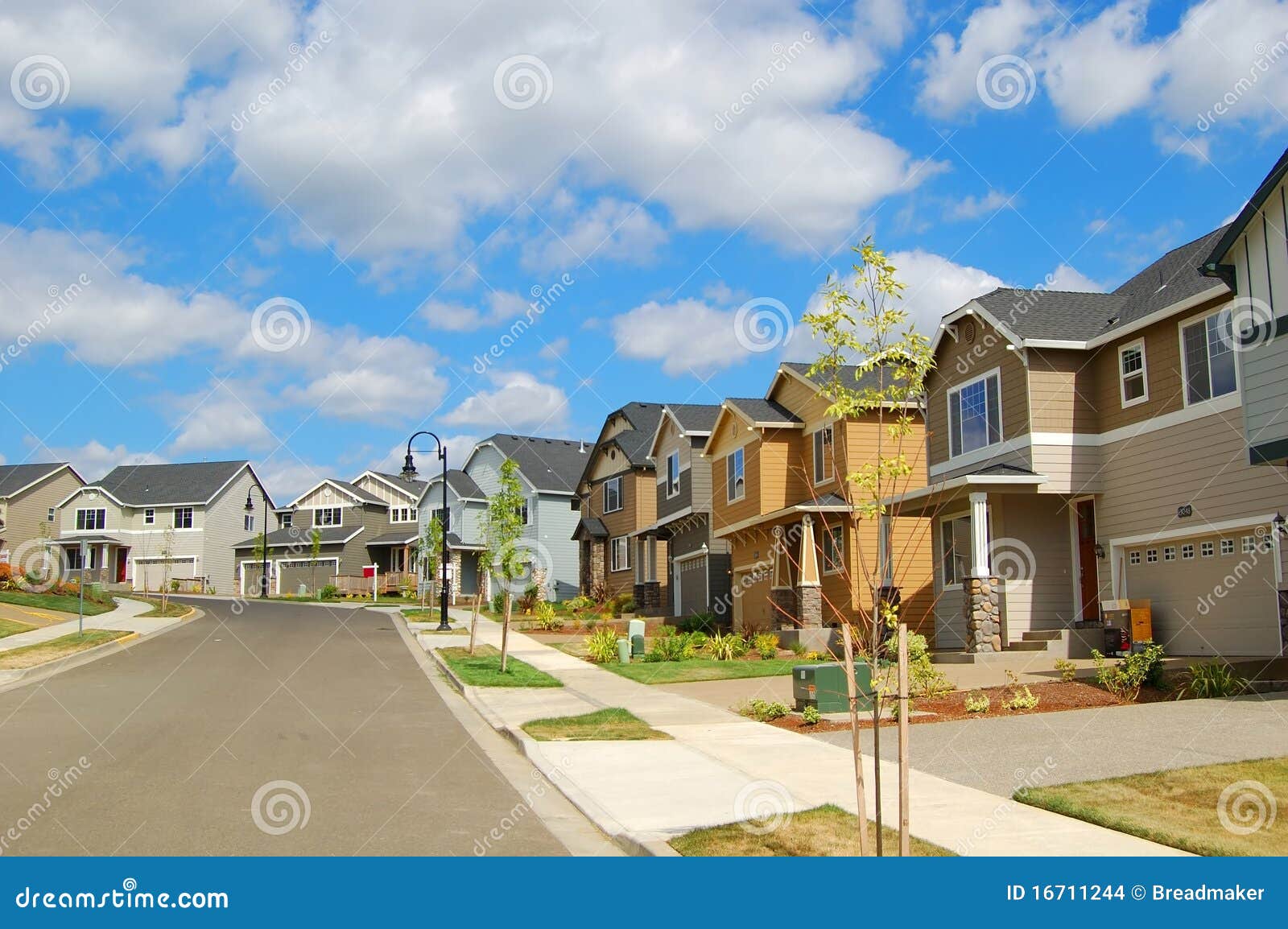 Beautiful New Homes stock photo. Image of friendly, america - 16711244