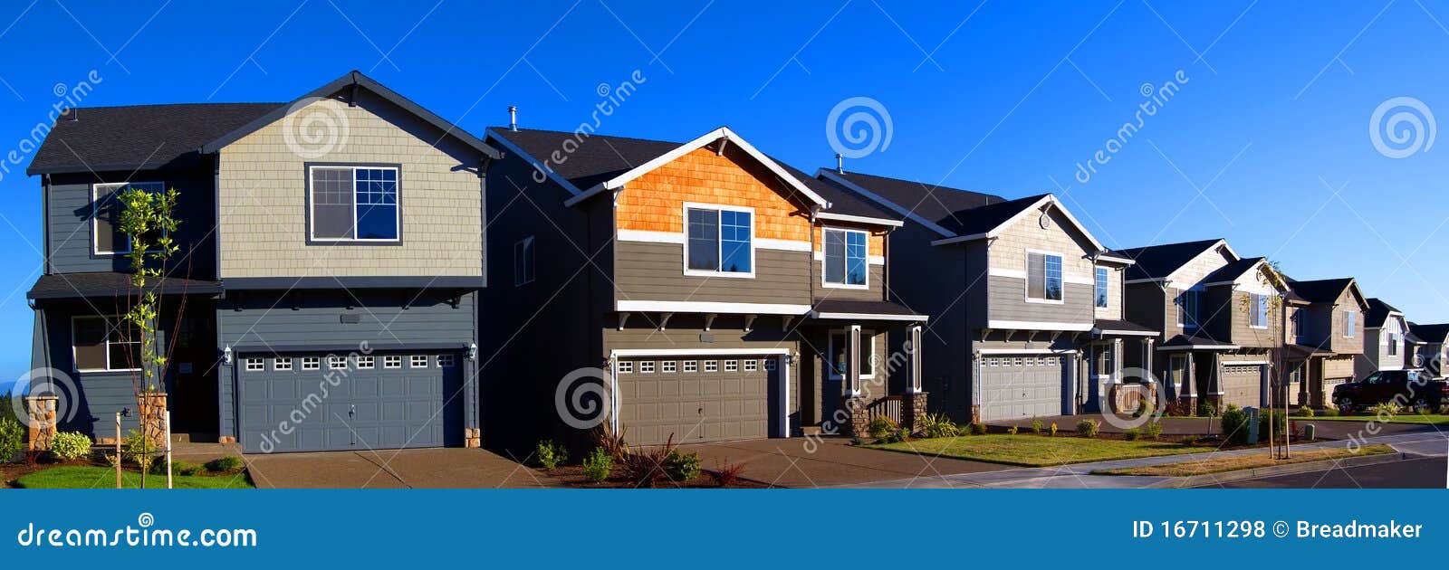 Beautiful New Homes stock photo. Image of dwelling, house - 16711298