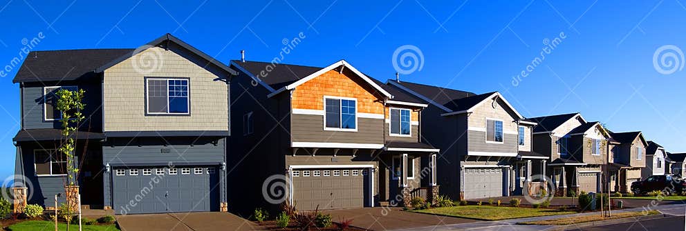 Beautiful New Homes stock photo. Image of dwelling, house - 16711298