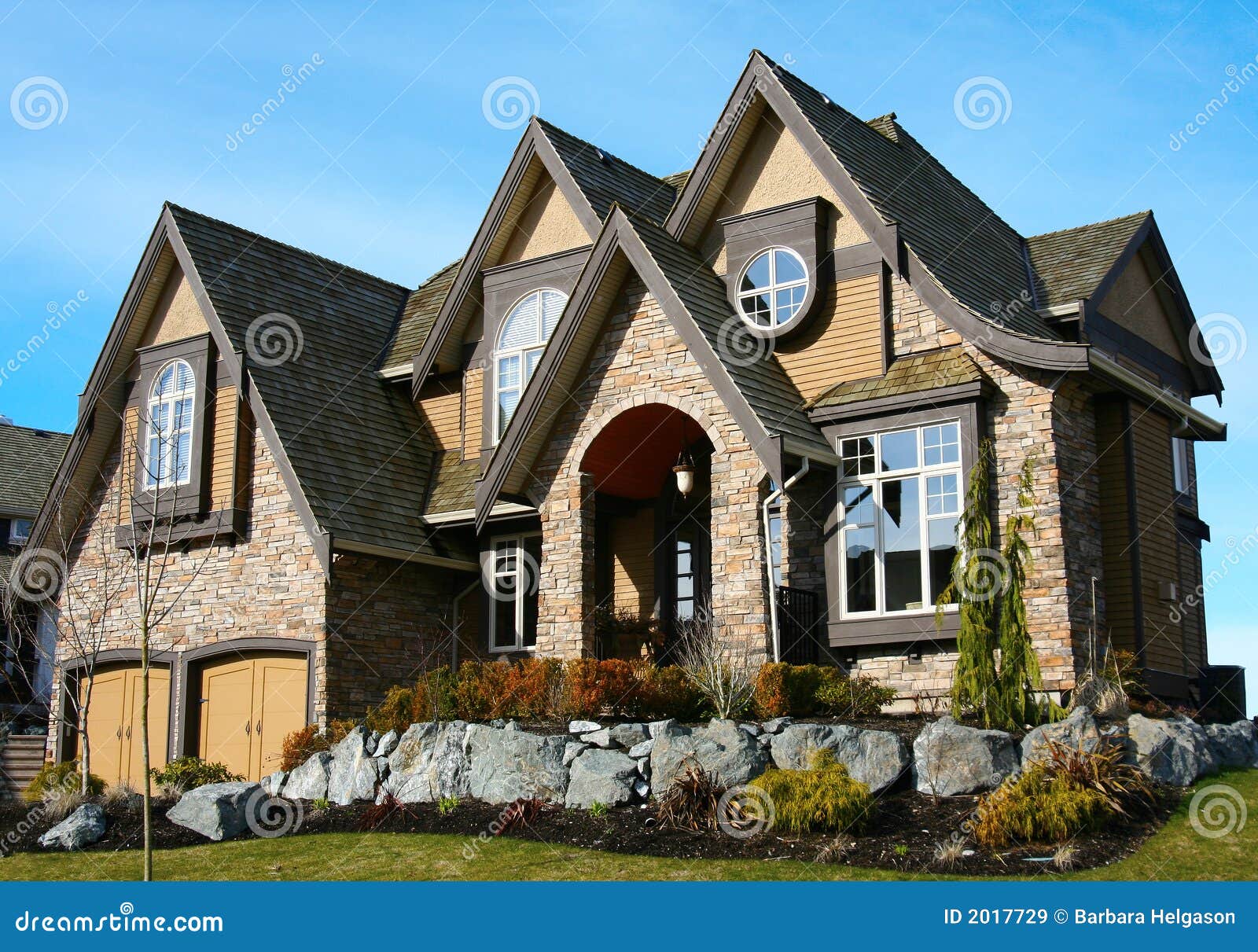 Beautiful new house stock image. Image of estate, large - 2017729