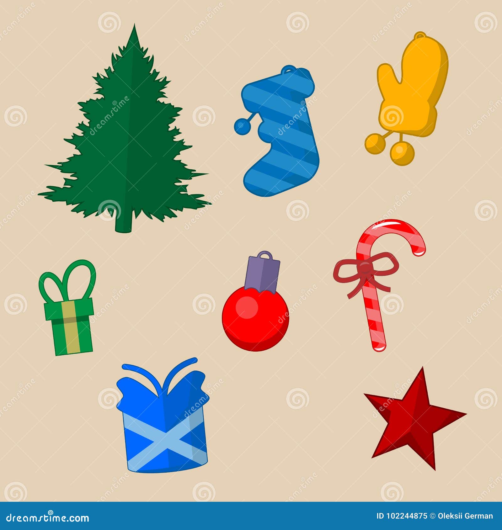 New Yer tree stock illustration. Illustration of graphics - 102244875