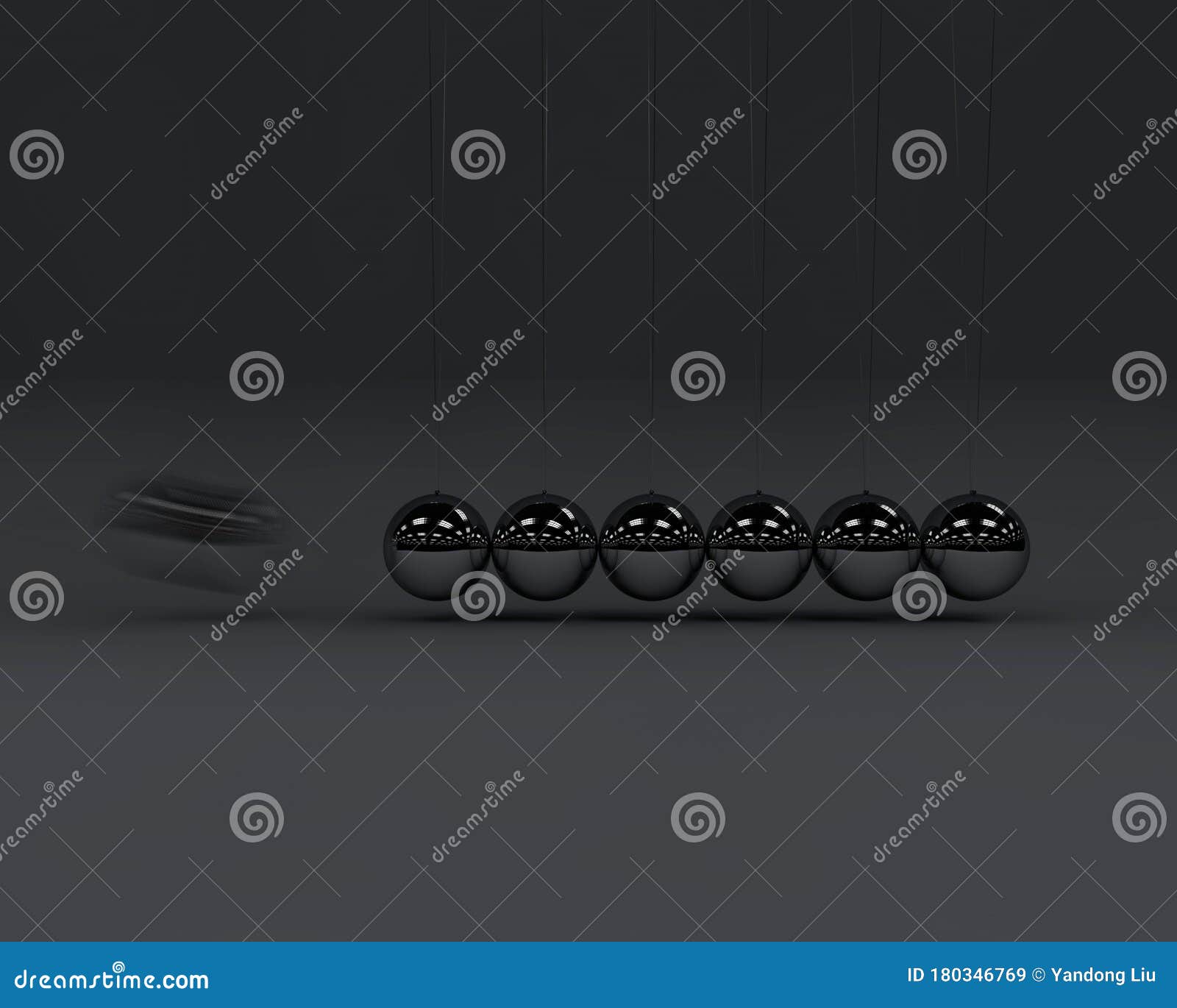 Beautiful Newtonian Ball, Object Collision Experiment Stock ...