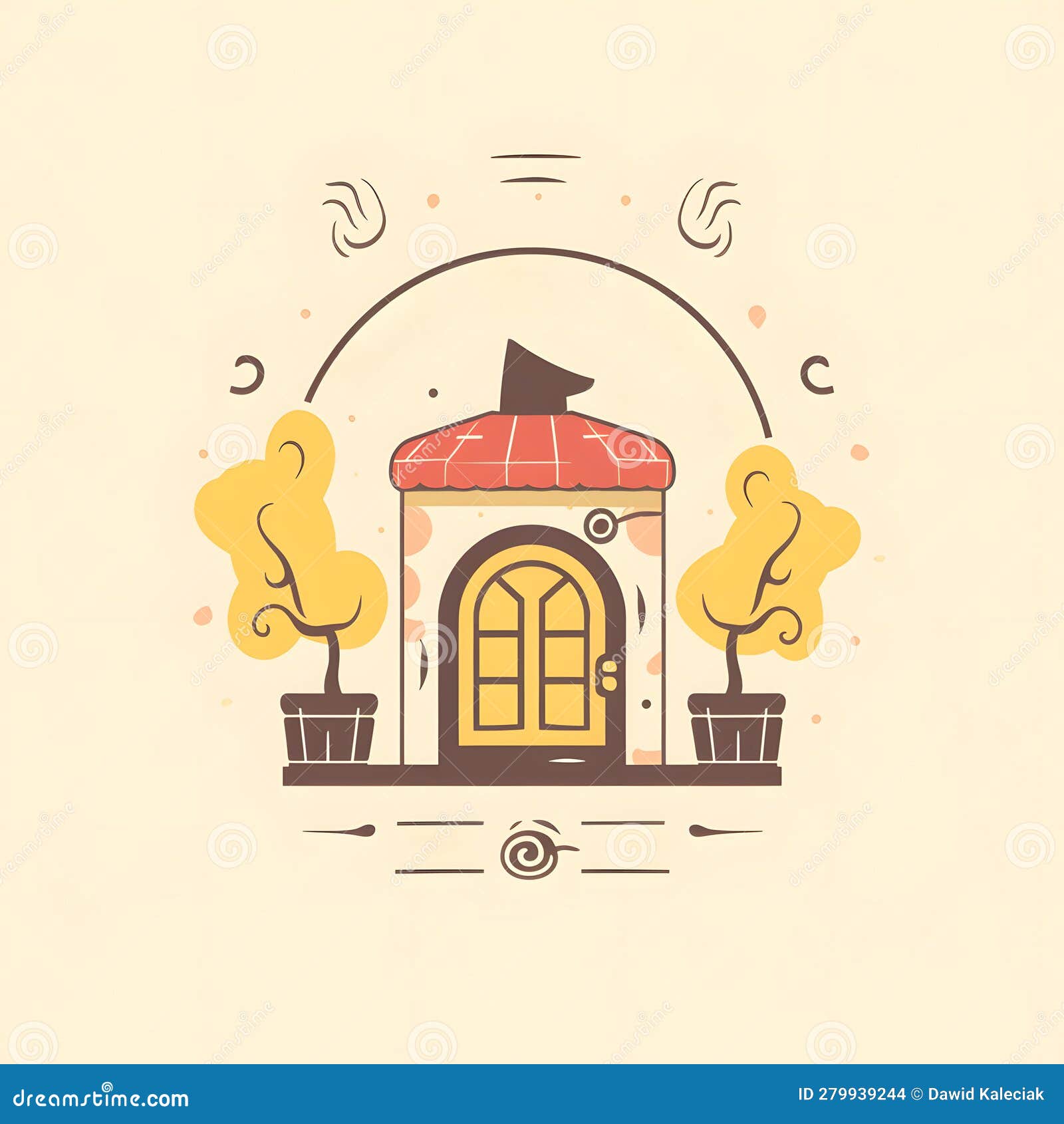 Beautiful Nice Logo Restaurant. Stock Illustration - Illustration of ...
