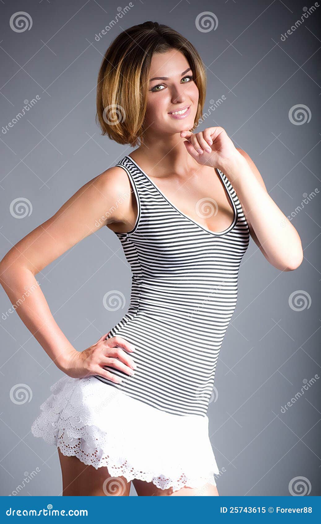 Beautiful nice woman stock image. Image of beauty, eyes - 25743615