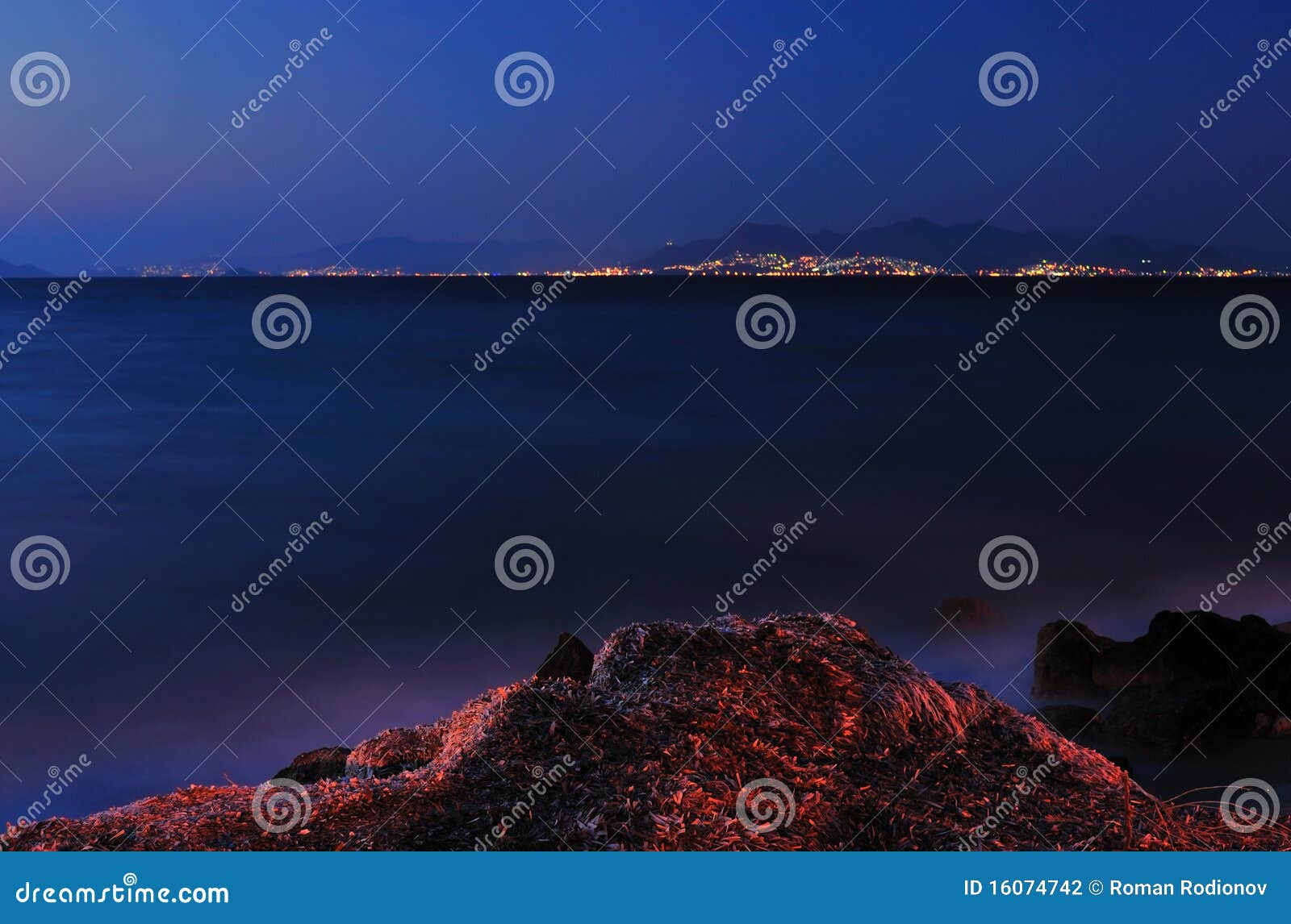 Beautiful night scenery stock photo. Image of deep, skyline - 16074742