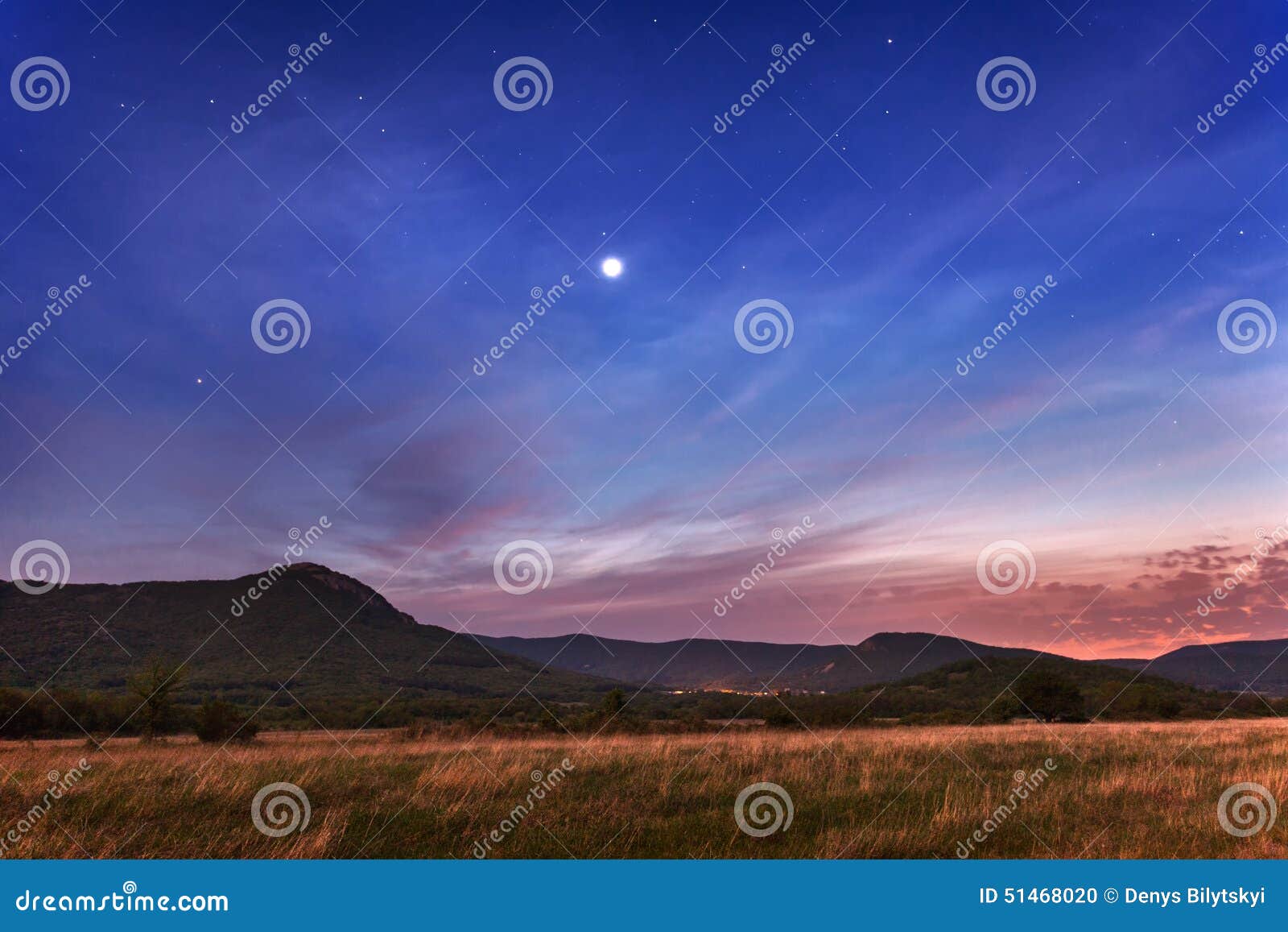 Beautiful Night Sky with Stars and Clouds Stock Photo - Image of ...
