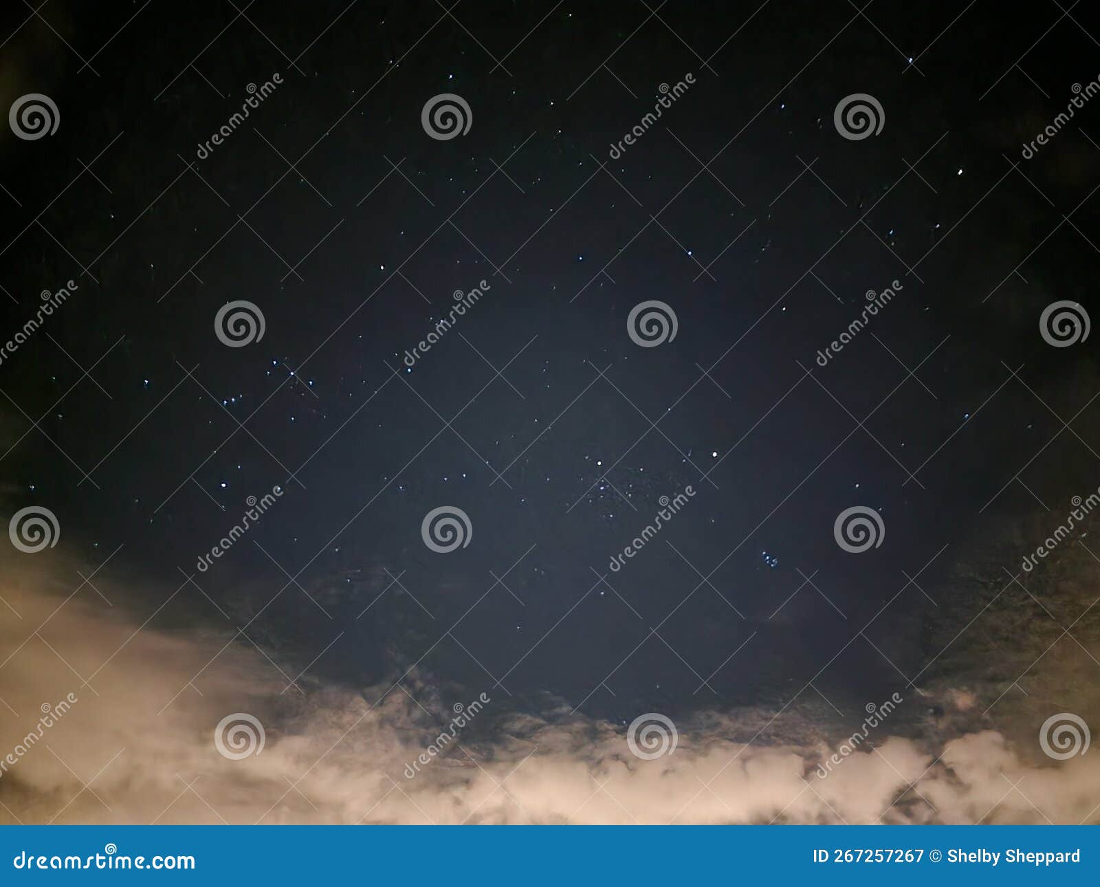 Beautiful night time sky stock image. Image of reflection - 267257267