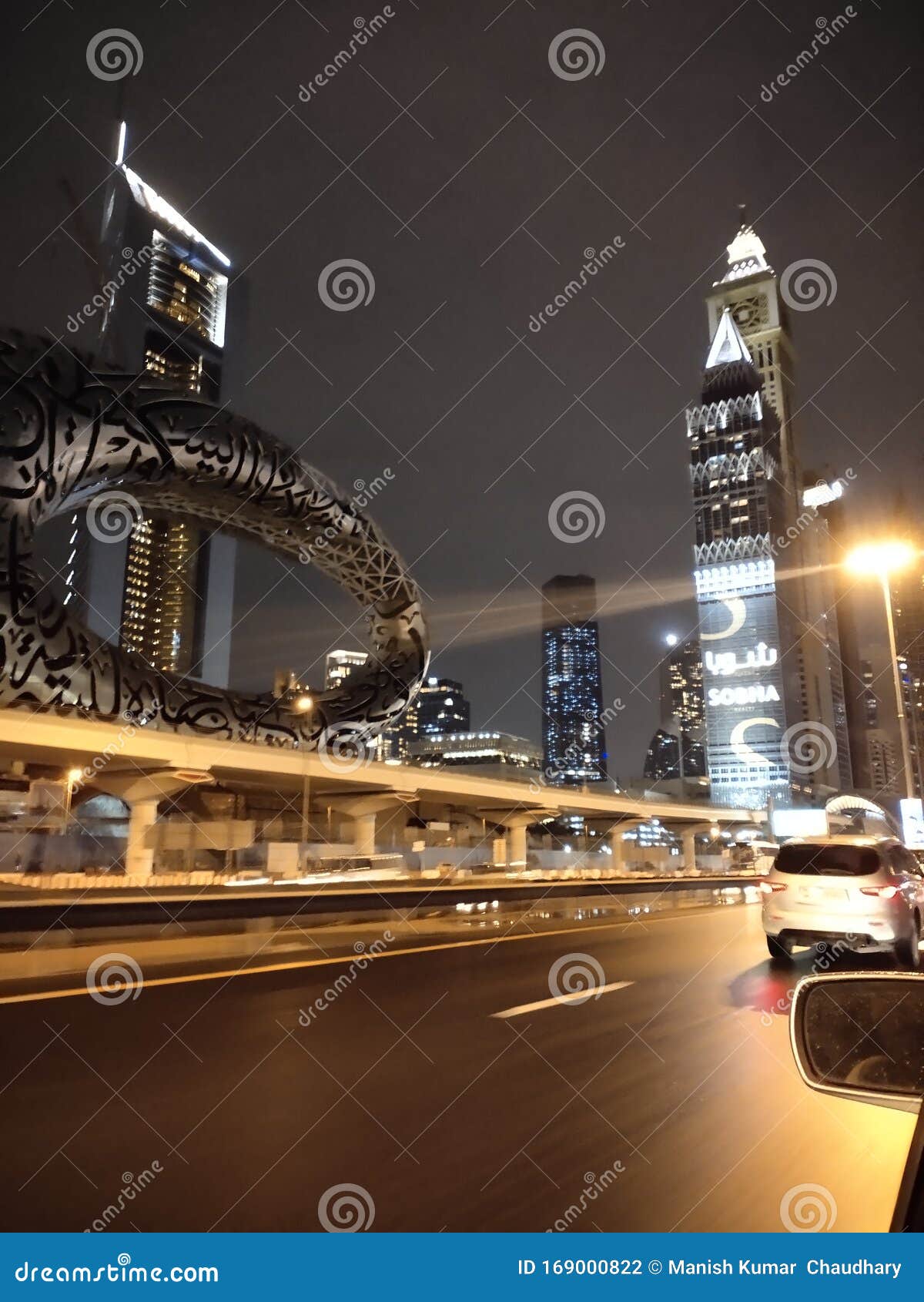 Beautiful Nightlife of Dubai City Editorial Photography - Image of city ...