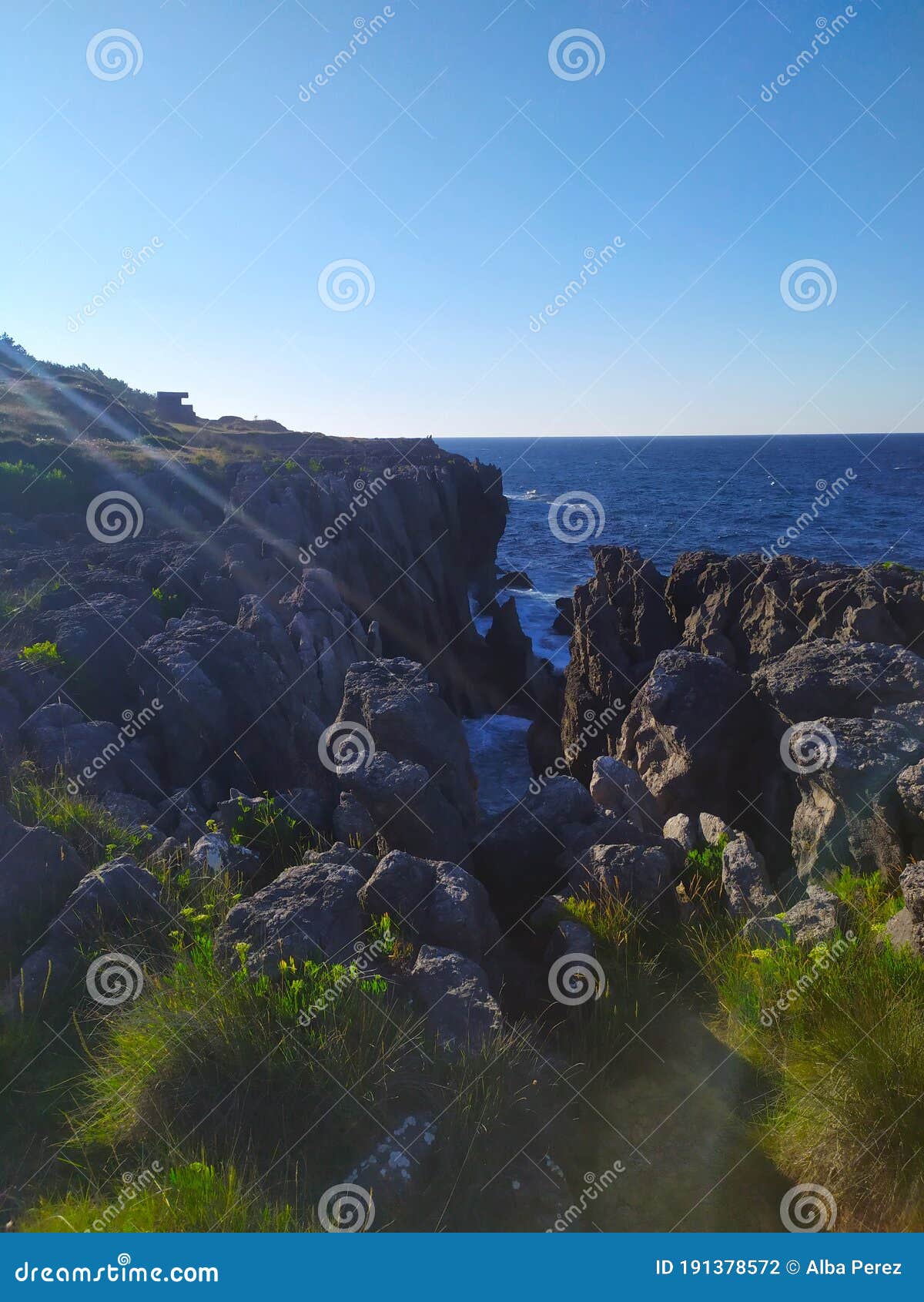 Beautiful Noja Beach in Cantabria, Spain Stock Photo - Image of water ...