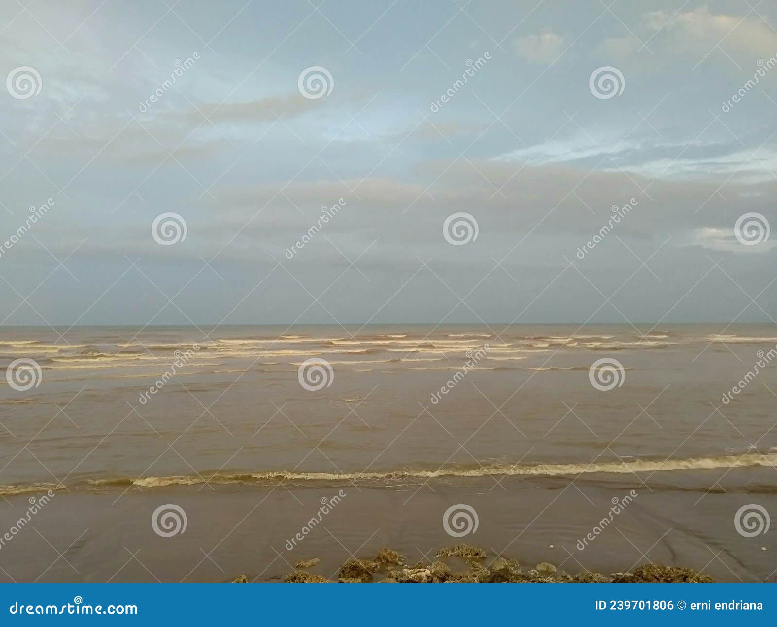 Beautiful North Coast of Java Stock Photo - Image of beautiful, wave ...