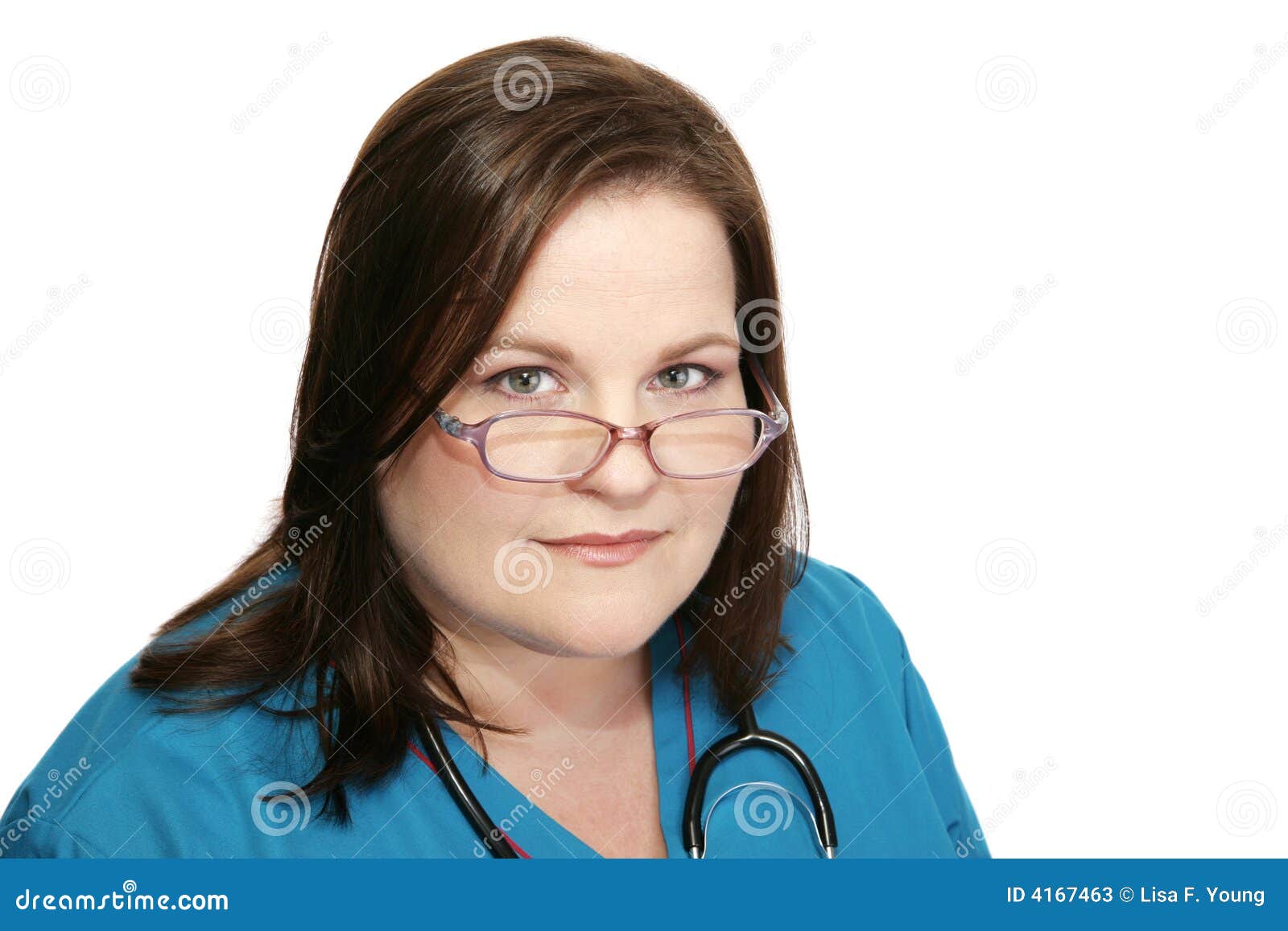 Beautiful Nurse stock image. Image of glasses, beautiful - 4167463