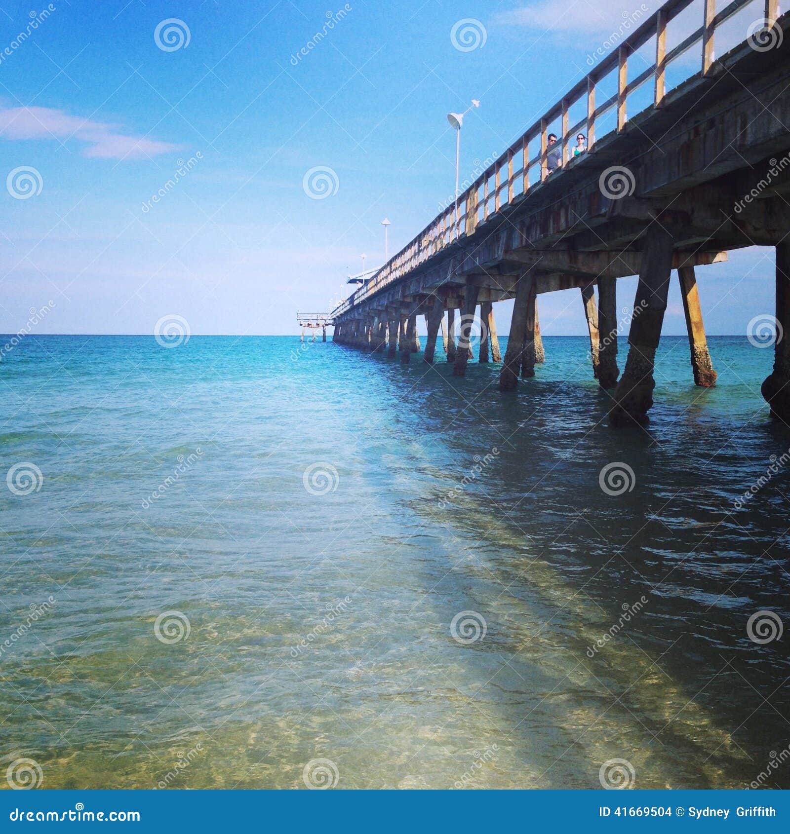 Beautiful Ocean Boardwalk stock photo. Image of warm - 41669504