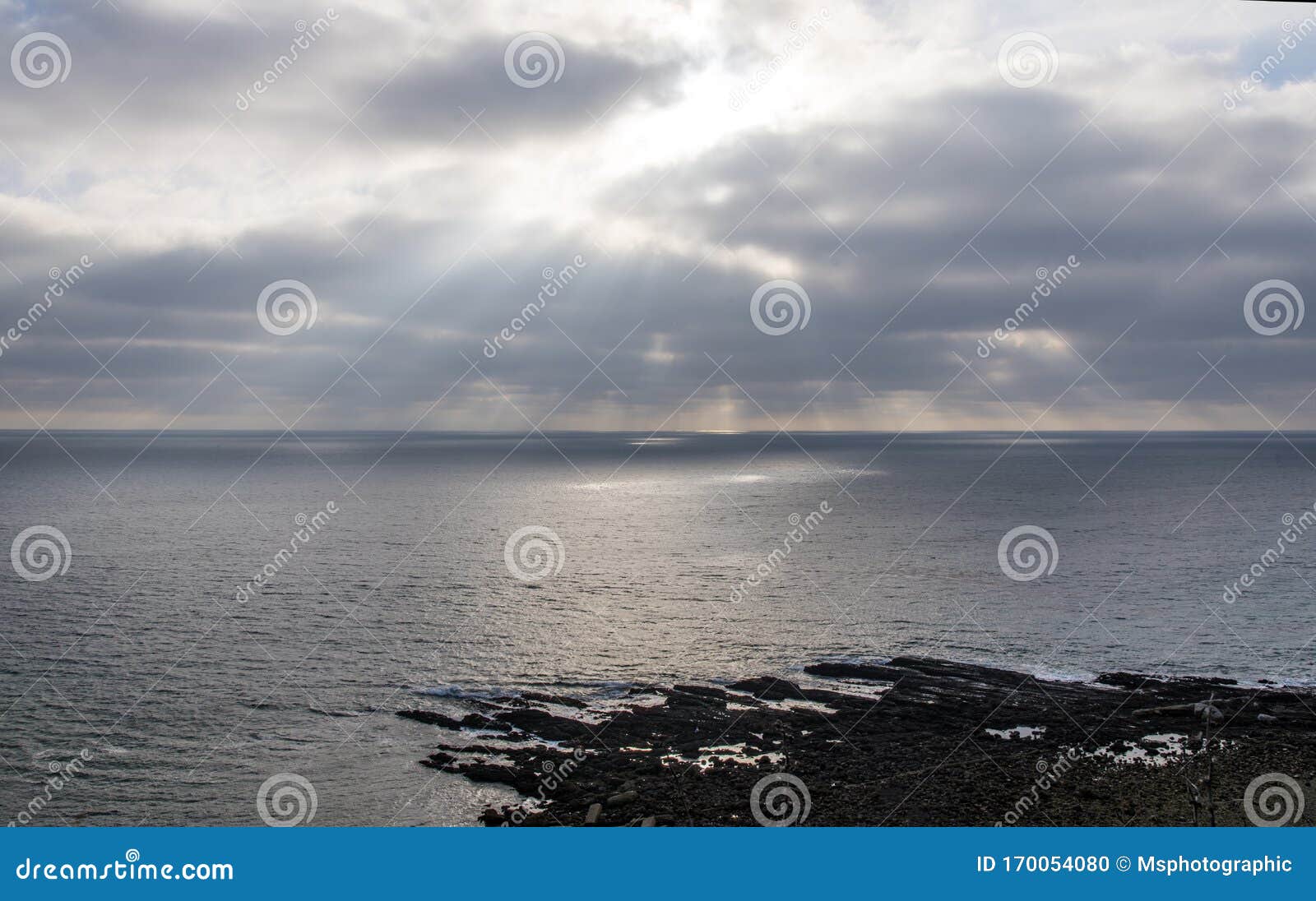 Beautiful ocean cloudscape stock photo. Image of beauty - 170054080