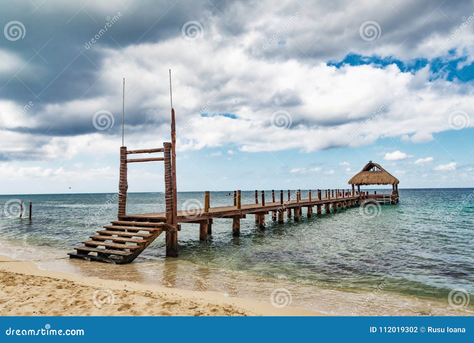 Beautiful Ocean Dock at a Tropical Island Destination Stock Photo ...