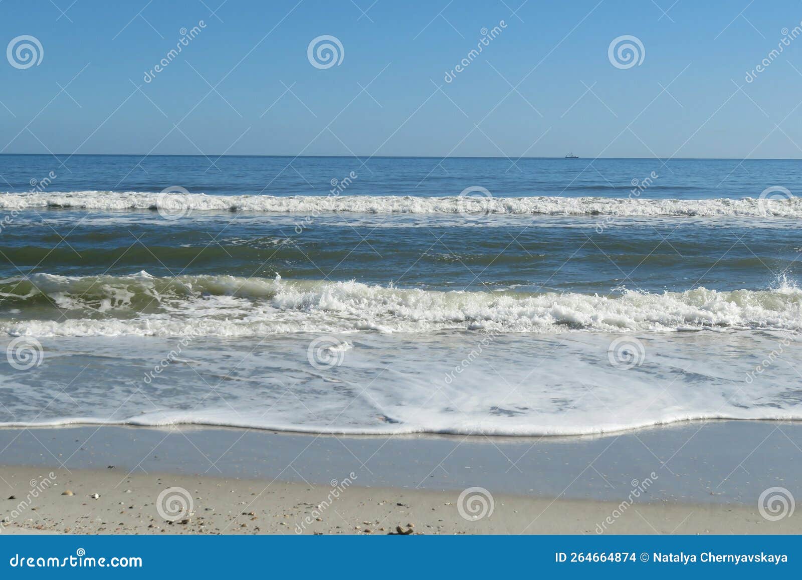 Ocean and Sky Background on Florida Beach Stock Photo - Image of ...