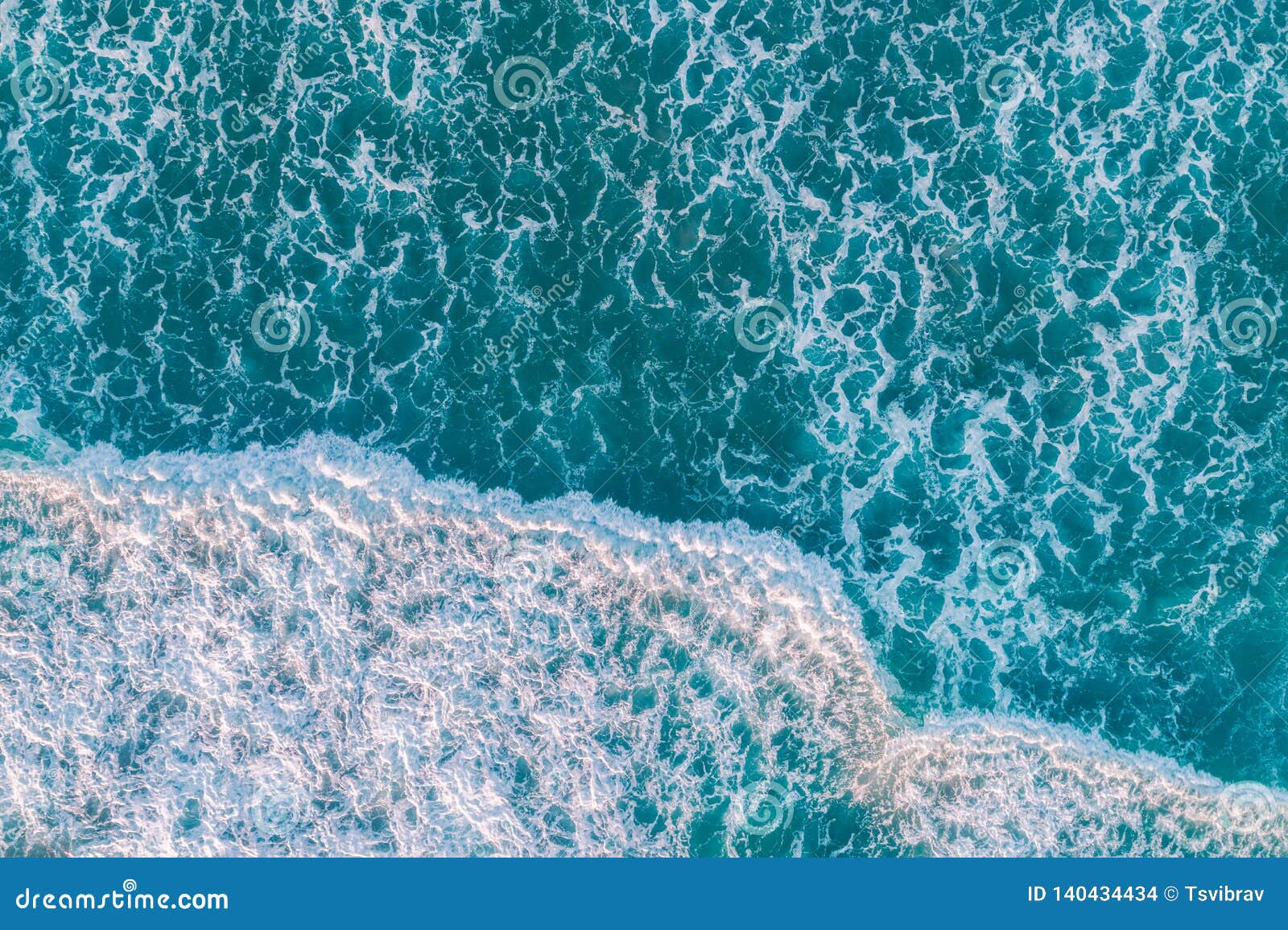 Beautiful Ocean Waves and White Foam Pattern. Stock Photo - Image of ...