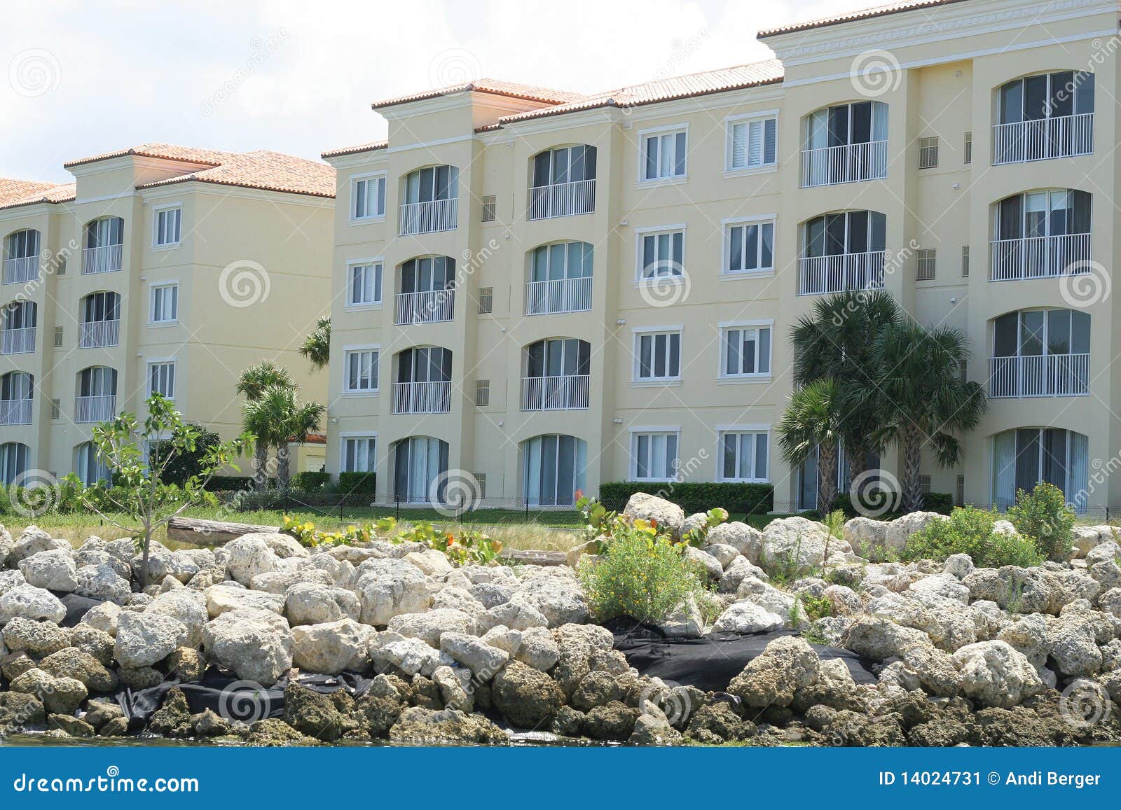 Beautiful Oceanfront Condos Stock Image - Image of development, pattern ...