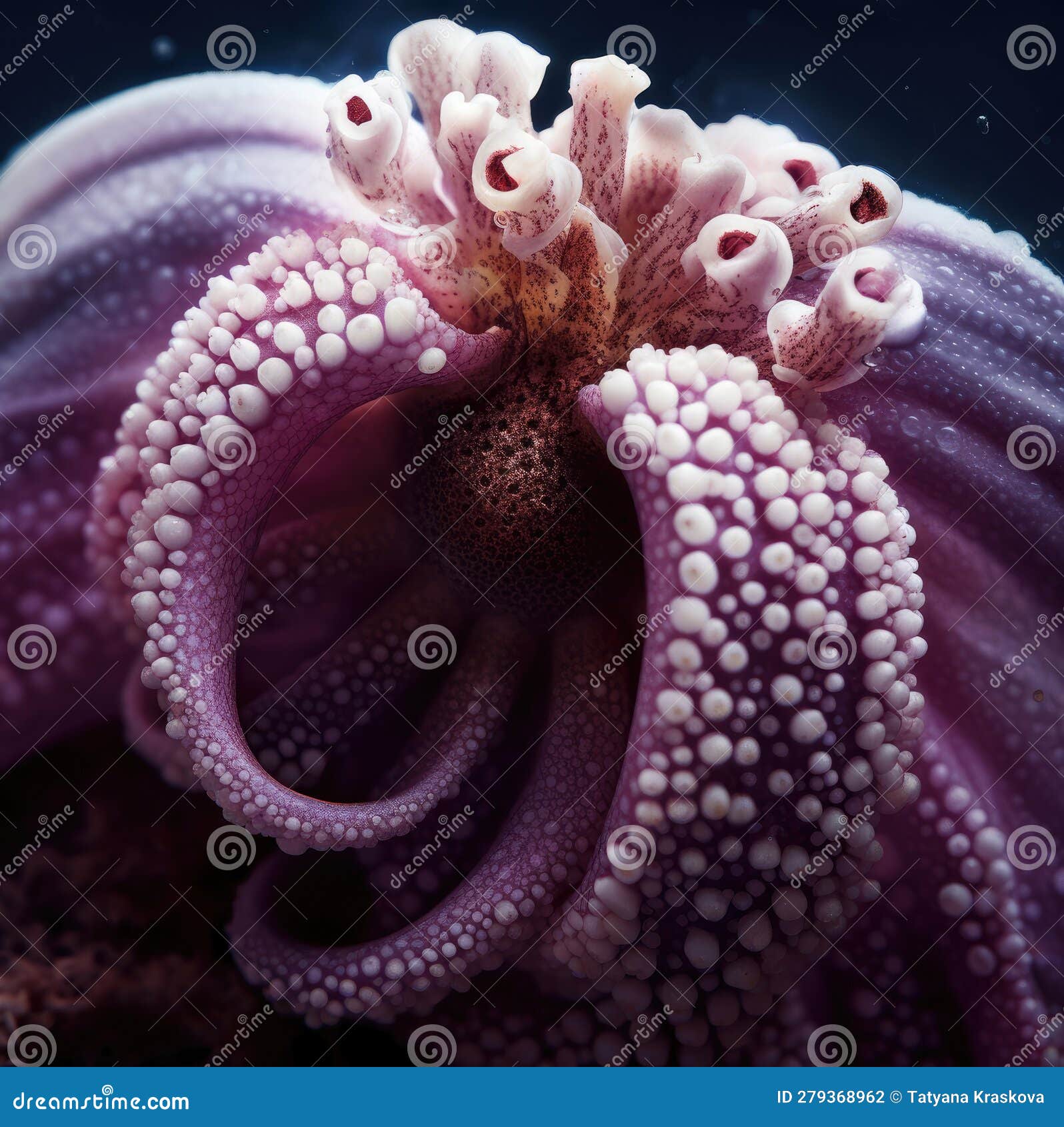 A Beautiful Octopus Silently Gliding Across The Reef With Outstreched ...