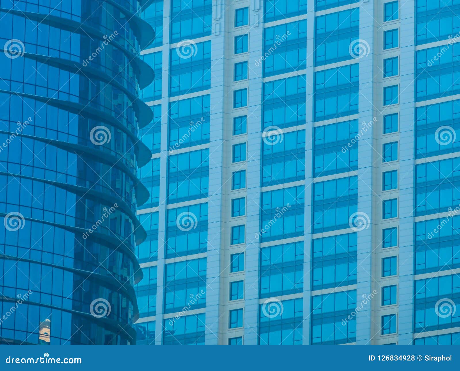 Beautiful Office Building and Architecture with Window Pattern E Stock ...