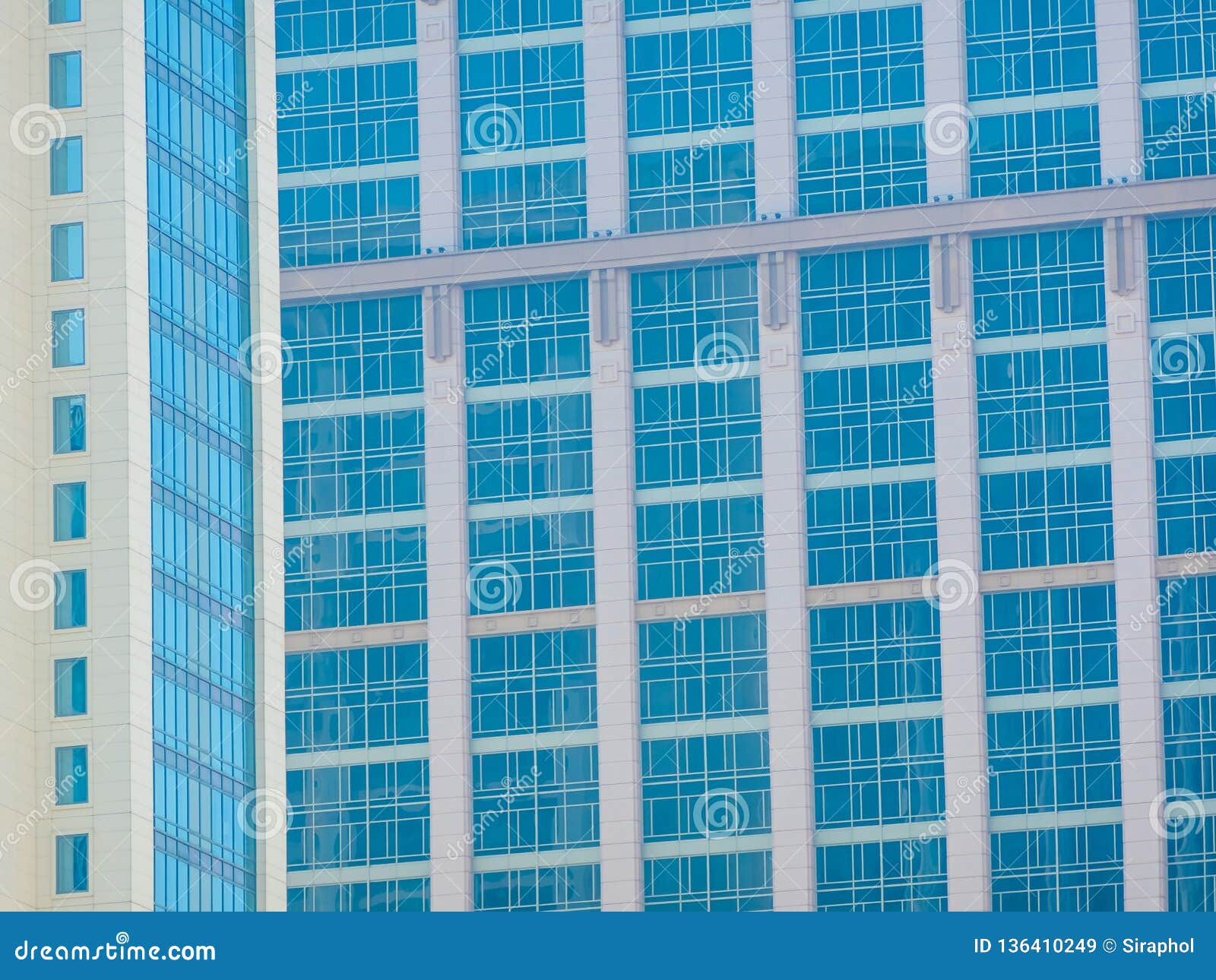 Beautiful Office Building and Architecture with Window Pattern Exterior ...