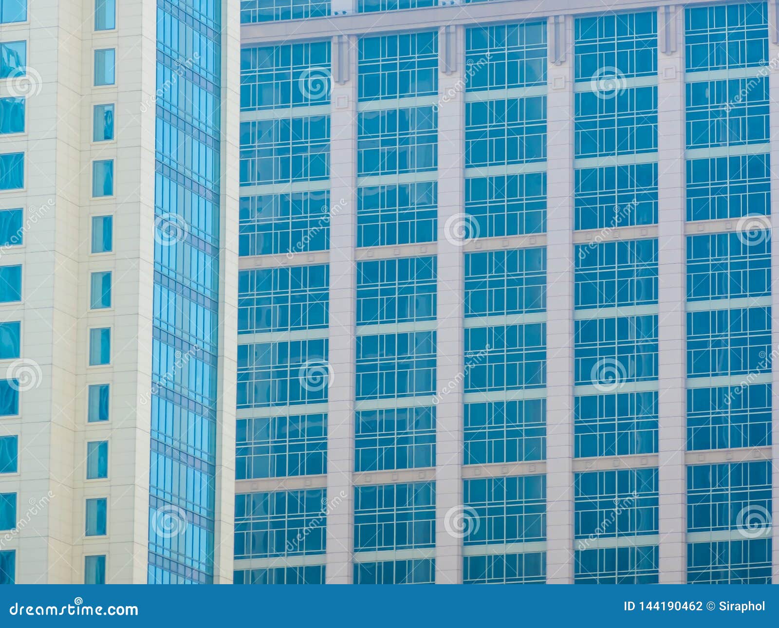 Beautiful Office Building and Architecture with Window Pattern Exterior ...