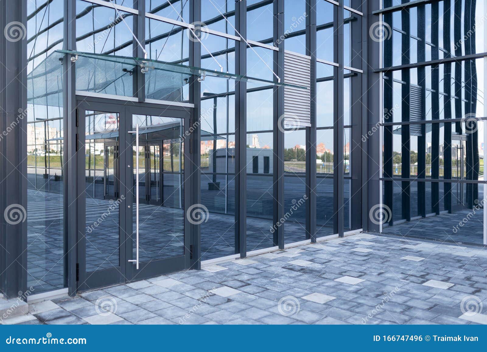 Beautiful Office Building with a Bunch of Big Windows Stock Photo ...