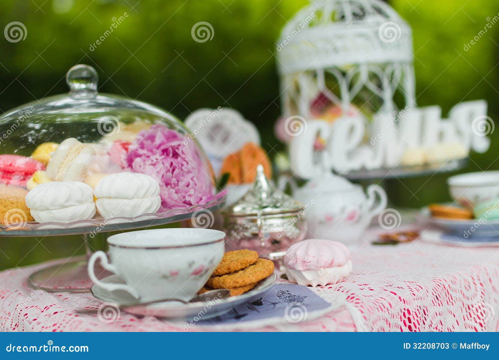 Beautiful Old Antique Tea Service Stock Image - Image of nature ...